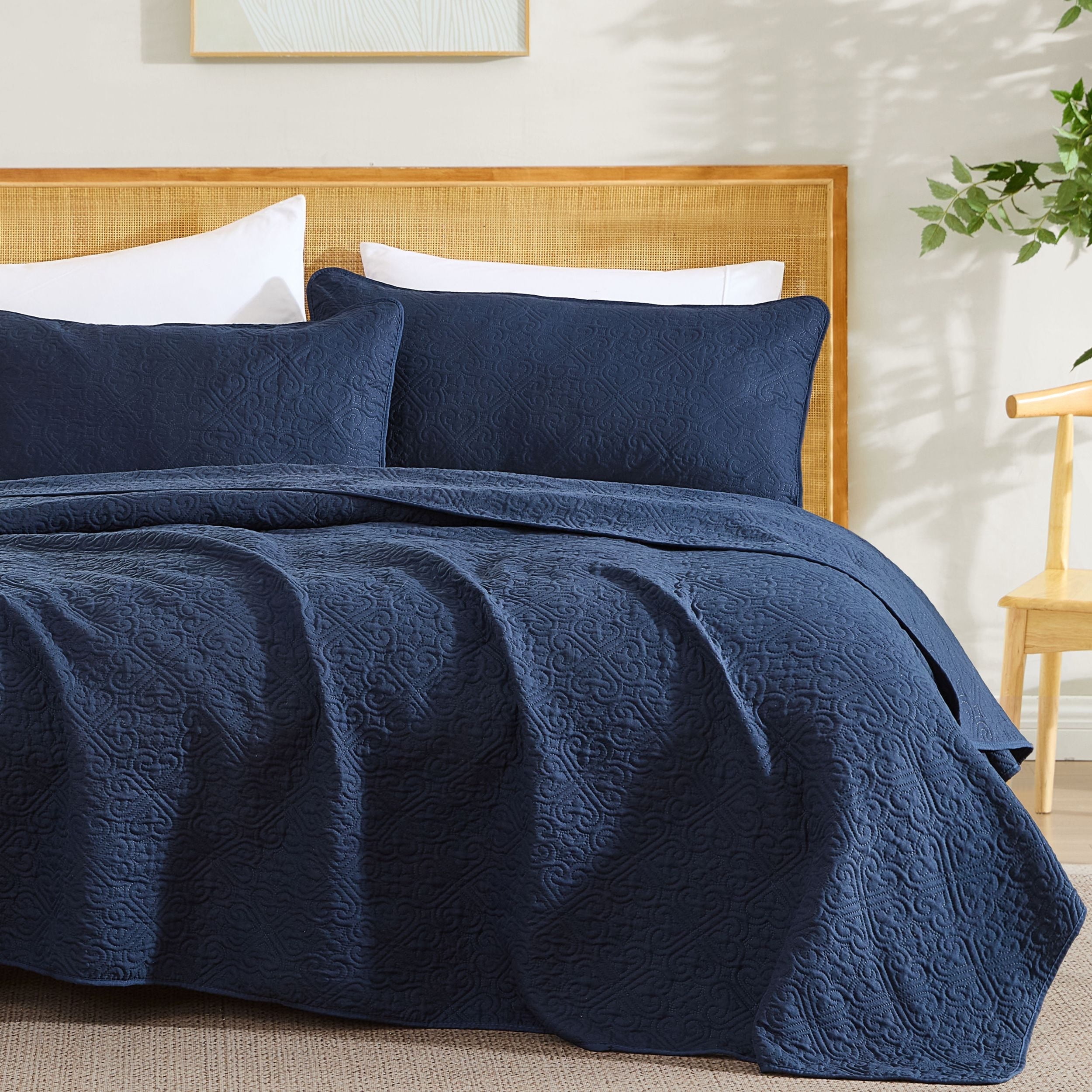 THD Loren - 3 Piece Full Queen Size Quilt Set, Lightweight Queen ...