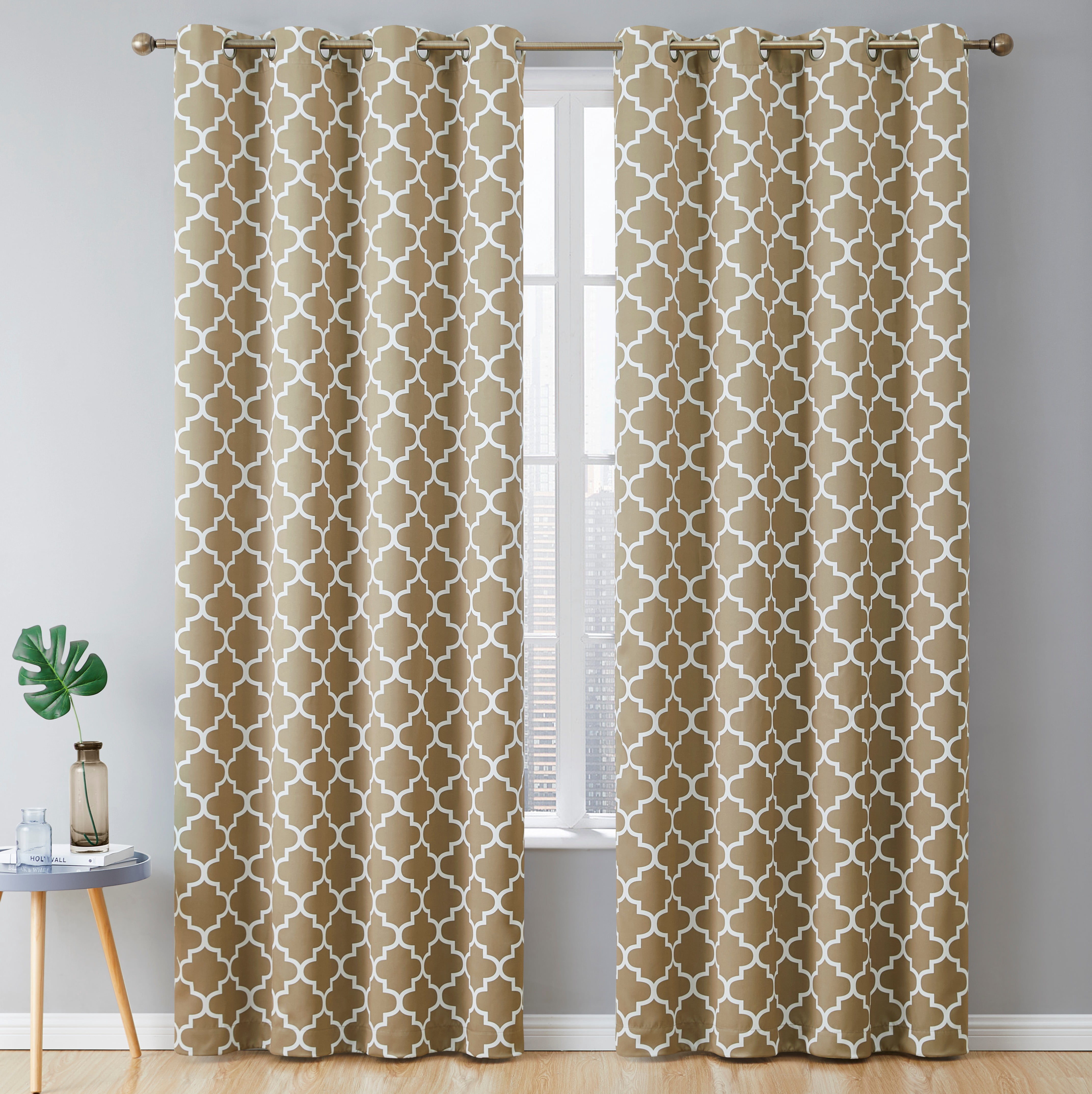 THD Royal Lattice Decorative Blackout Thermal Privacy Room Darkening ...