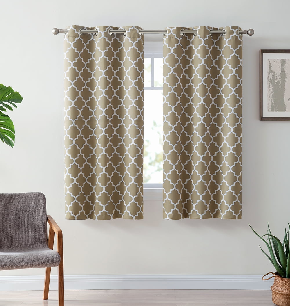 THD Royal Lattice Decorative Blackout Thermal Privacy Room Darkening ...