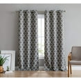 THD Royal Lattice Decorative Privacy Room Darkening Grommet Window ...