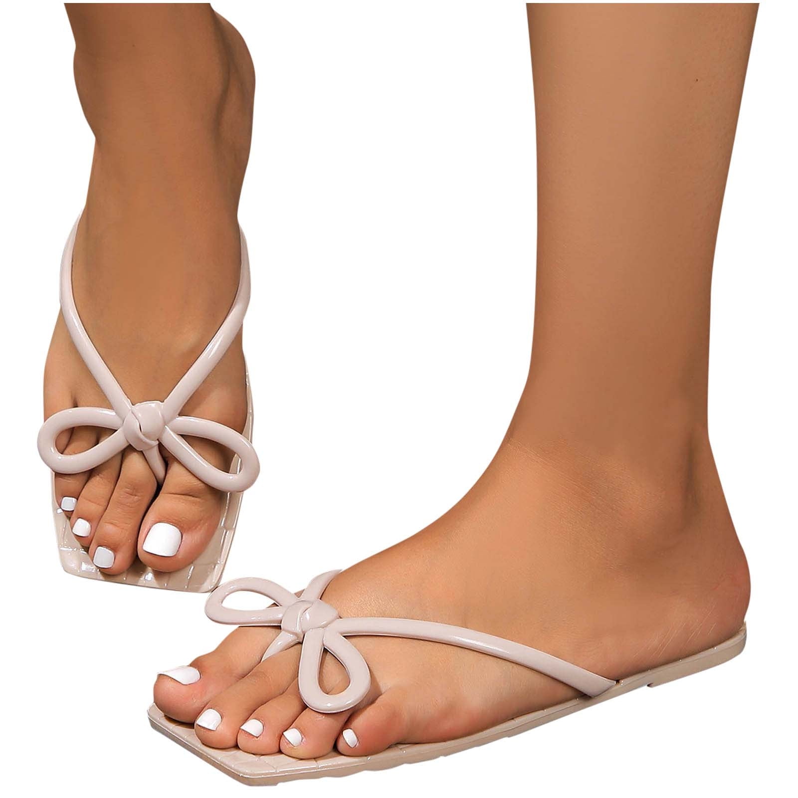 THDHVS Flat Sandals for Women,Women's Sandals,Flat Sandals Flip Flop Sandals Dressy Thong ...