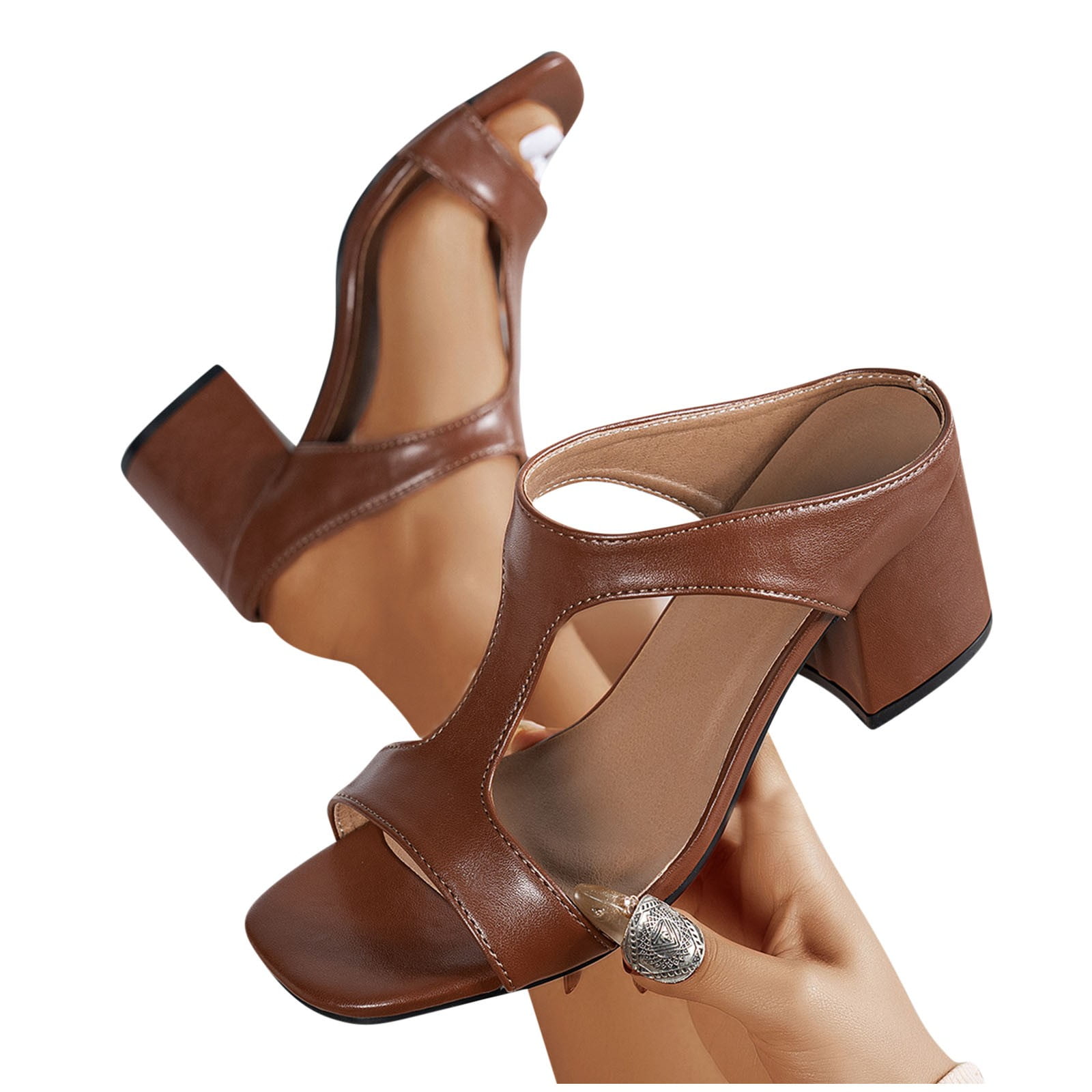 THDHVS Brown Sandals Women,Sandals for Women,Women's Fashion Casual ...
