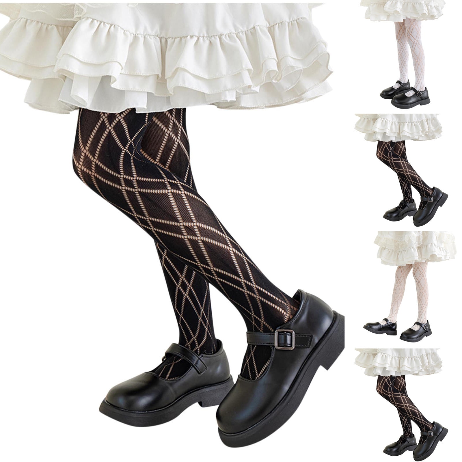 THDHVS Girls Socks,Socks for Girls,Girls Sheer Tights with Allover Mesh ...