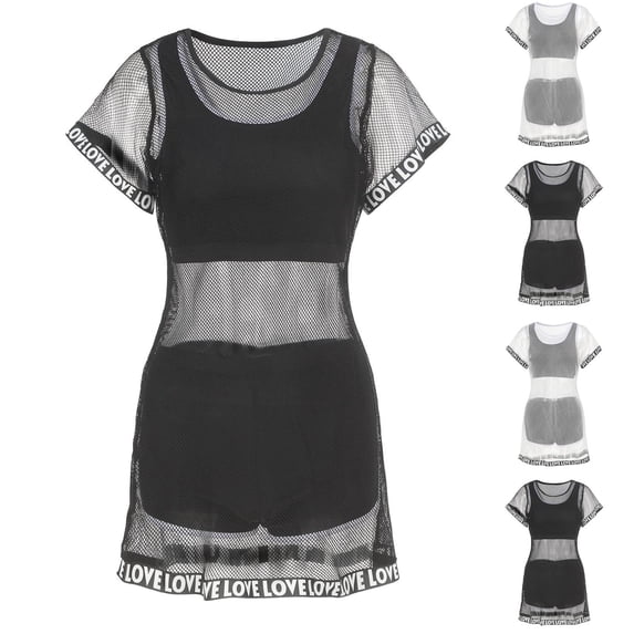 THDHVS Girls Swimsuit,Bathing Suits for Girls,3 Piece Swim Set Long ...