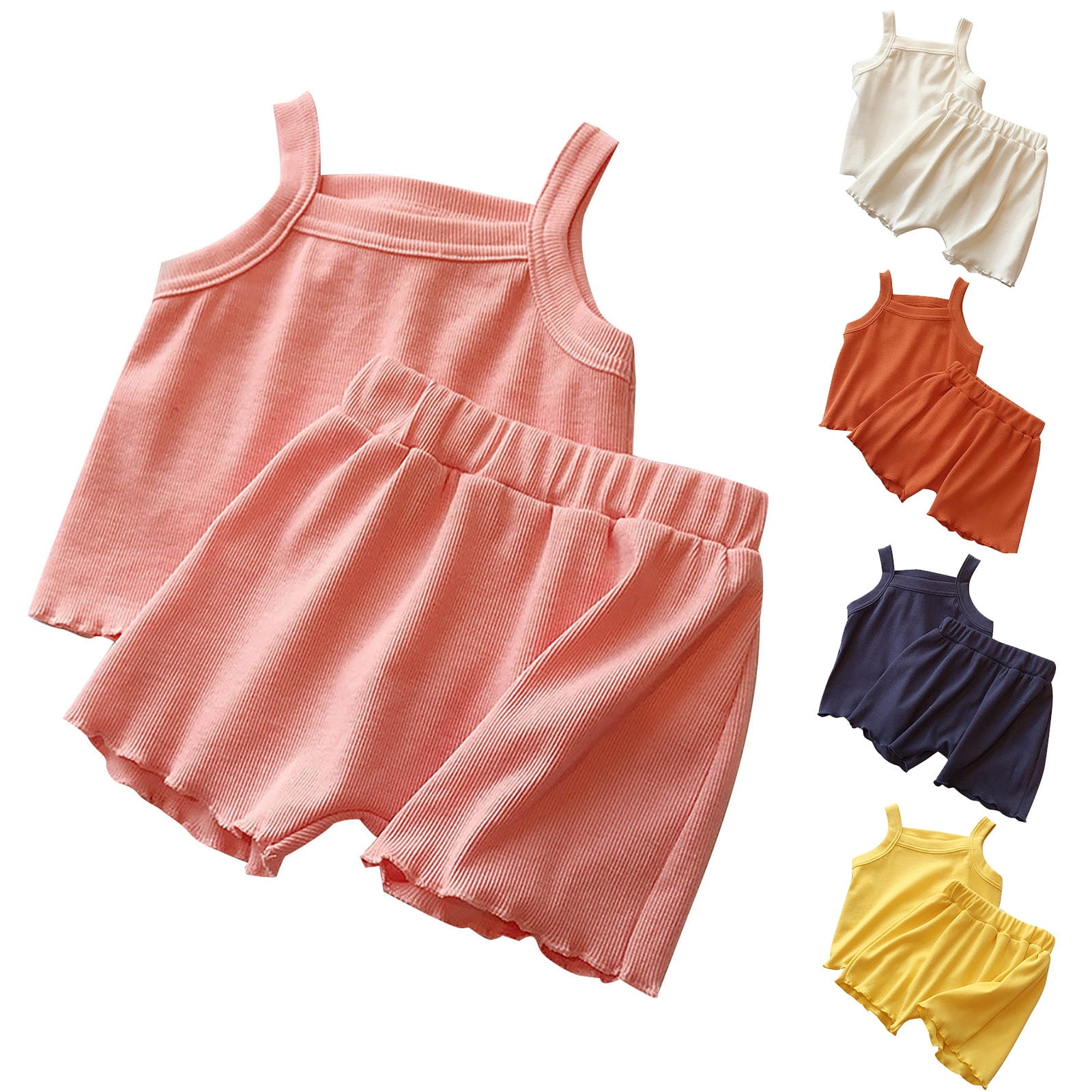 THDHVS Toddler Girl Clothes Toddler Girls Fashion Solid Color Soft ...