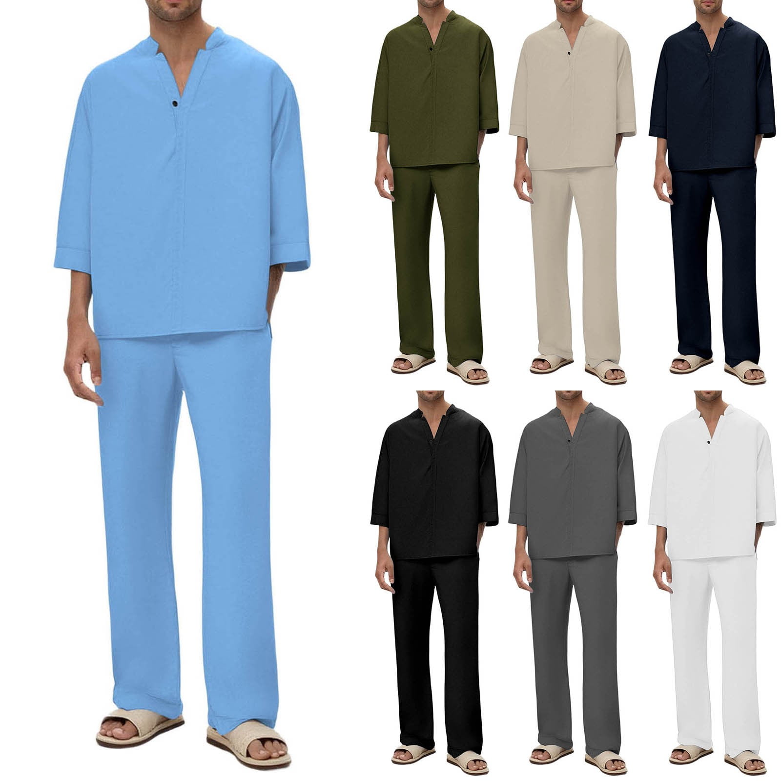 THDHVS Track Suits Mens,Sweat Suits Men,V-Neck Suits Men Cloth Track ...