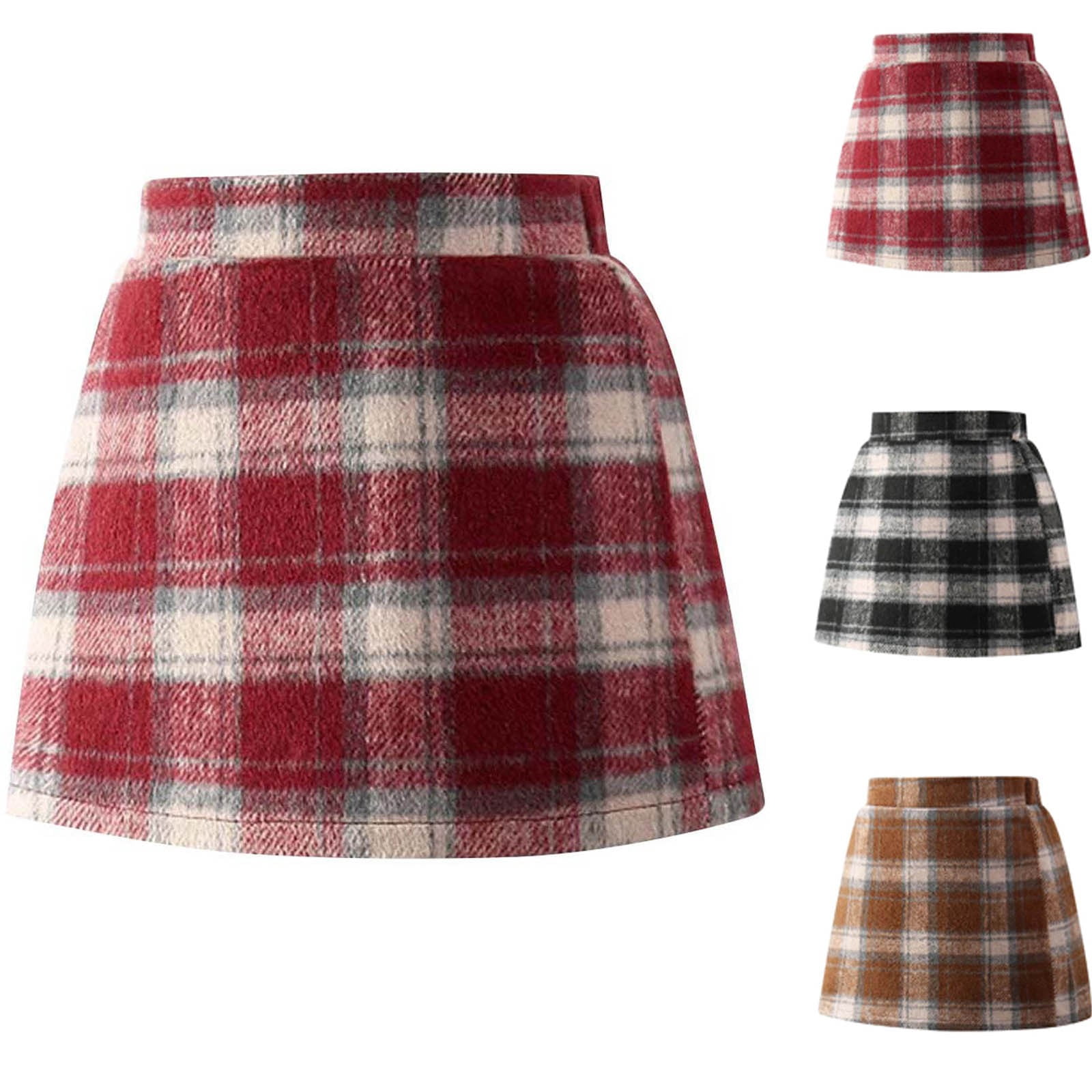 THDHVS Uniform Skirts for Girls,Skirt with Shorts Underneath,Girls Fall ...