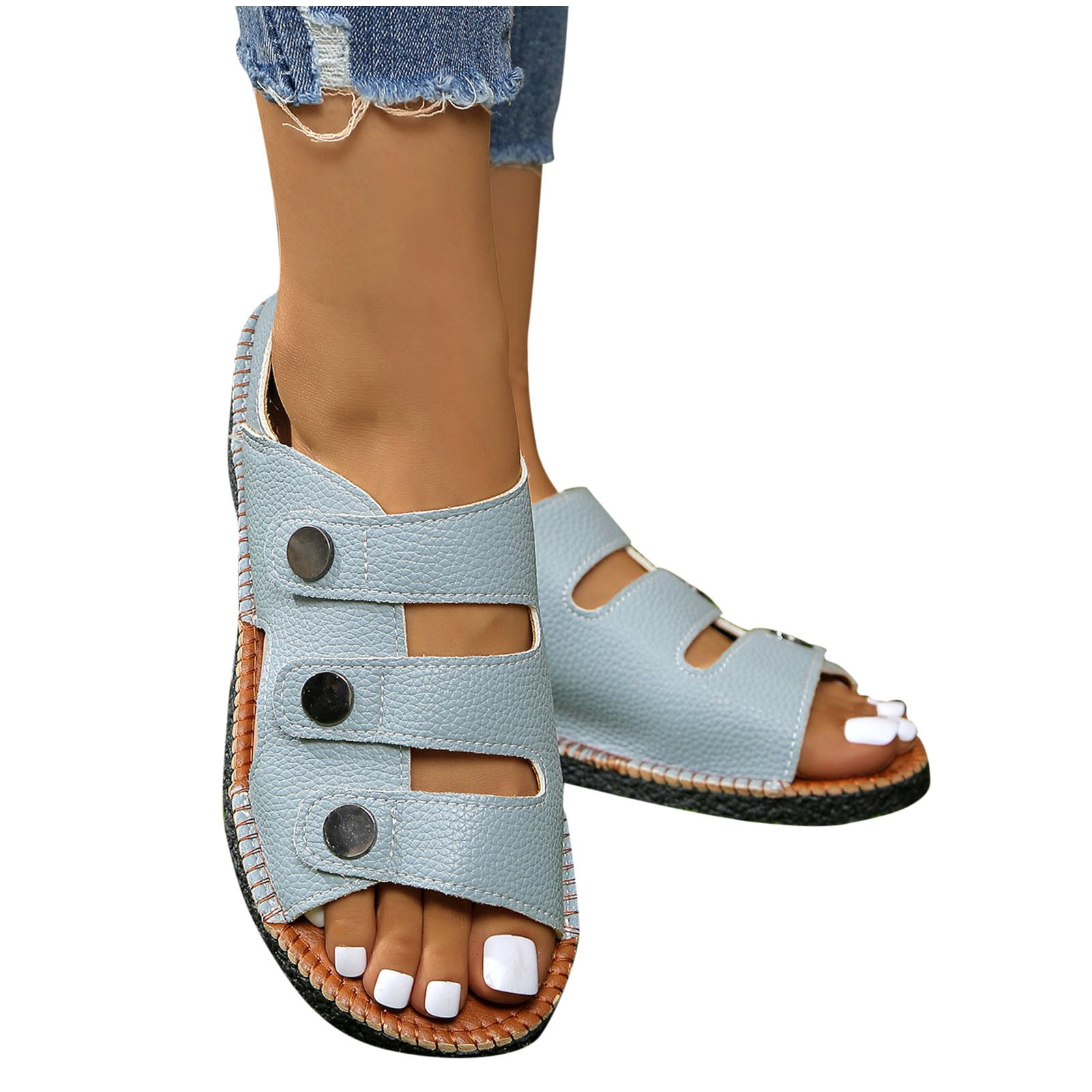 THDHVS Beach Sandals for Woman,Womens Sandals,Women's Fashion Casual Spring And Summer New ...