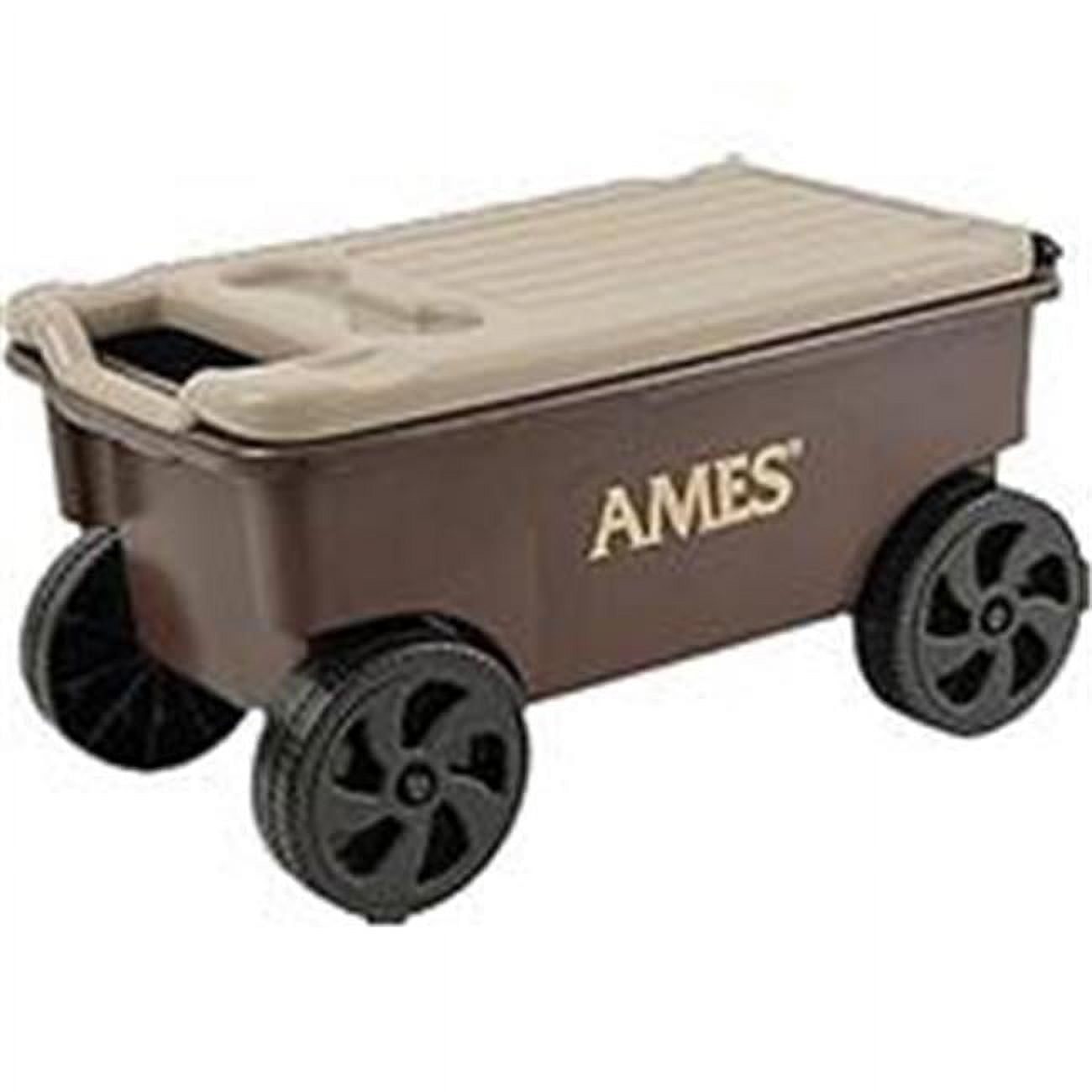 The Ames Company Lawn Buddy Garden Yard Wheelbarrow, Brown - P-Lawn ...