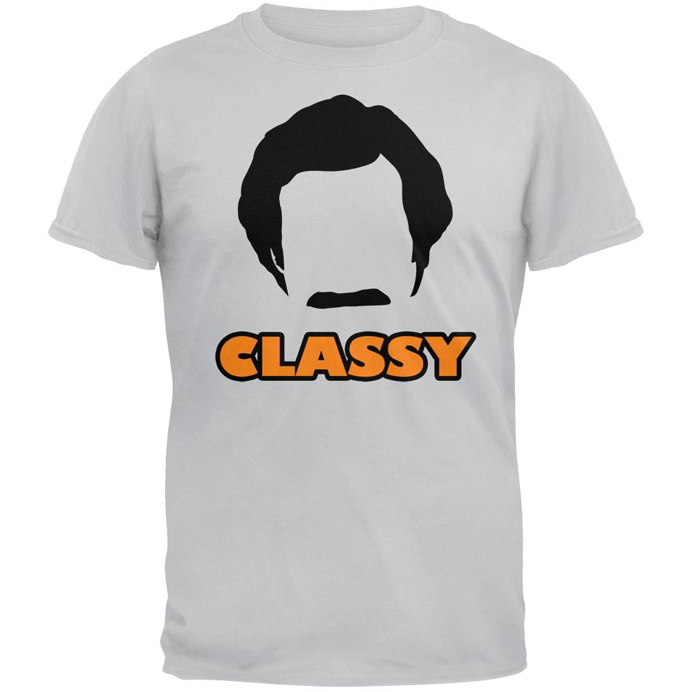 THE ANCHORMAN 2 Ron Burgundy Hair Shape Stay Classy T-Shirt 2XL ...