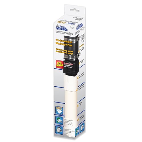 THE BASEMENT WATCHDOG Model BW-QCP Quick Connect Pipe - Preassembled ...