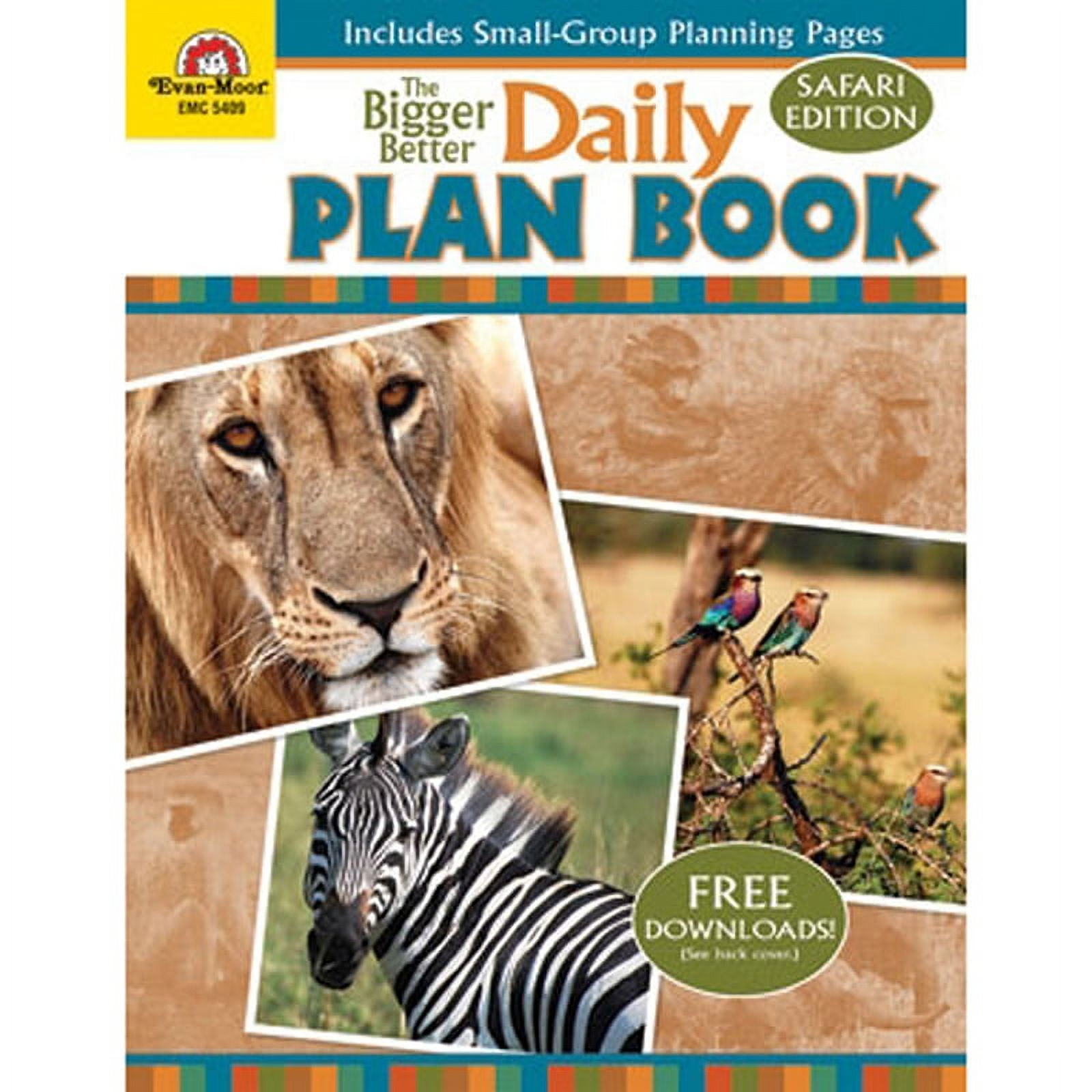 THE BIGGER BETTER DAILY PLAN BOOK SAFARI EDITION - Walmart.com