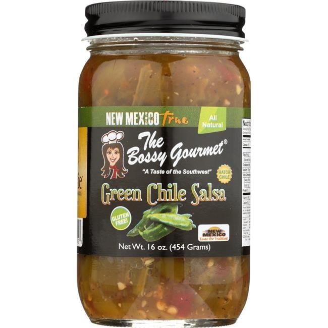 THE BOSSY GOURMET: Salsa Green Chile, 16 oz - Walmart.com