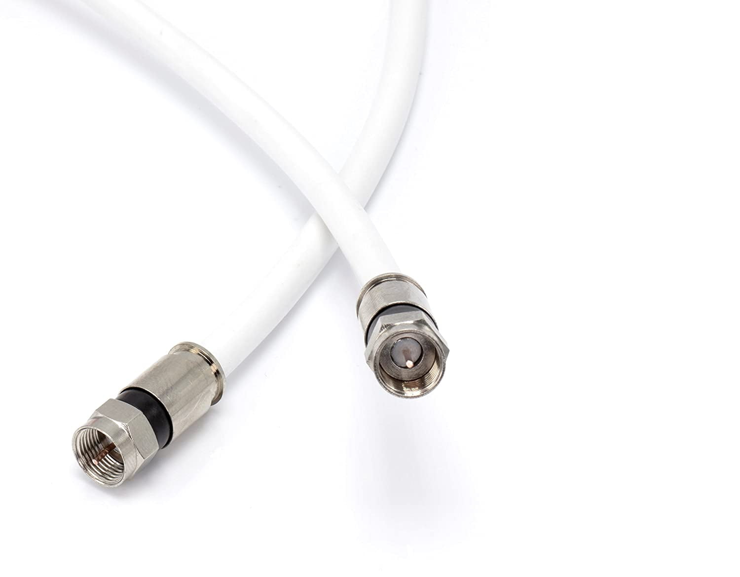 THE CIMPLE CO. 100' RG6 Coaxial Cable with Male F-pin Connectors ...