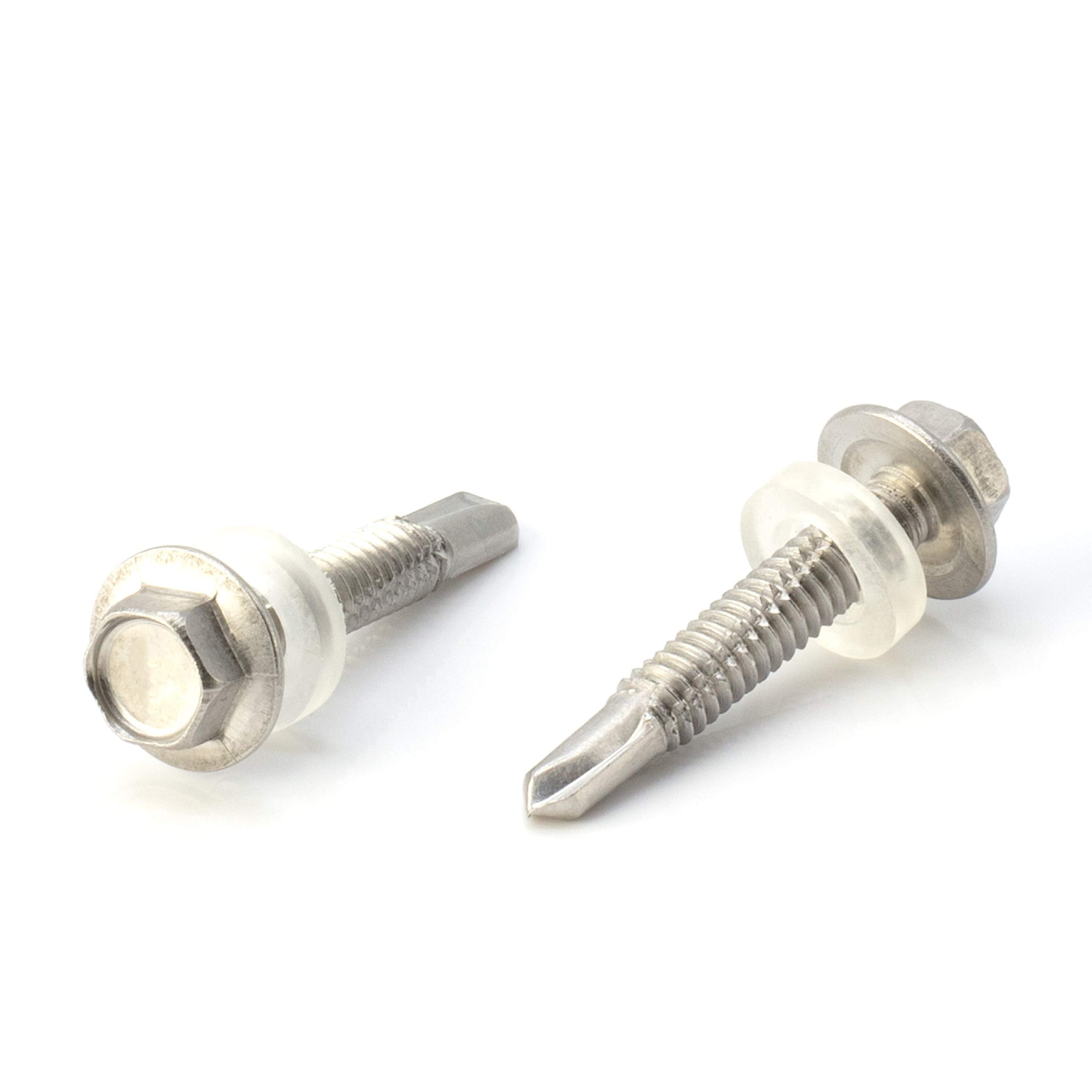 THE CIMPLE CO - 100pc Stainless Steel Self Drilling Tapping Screws #12 ...