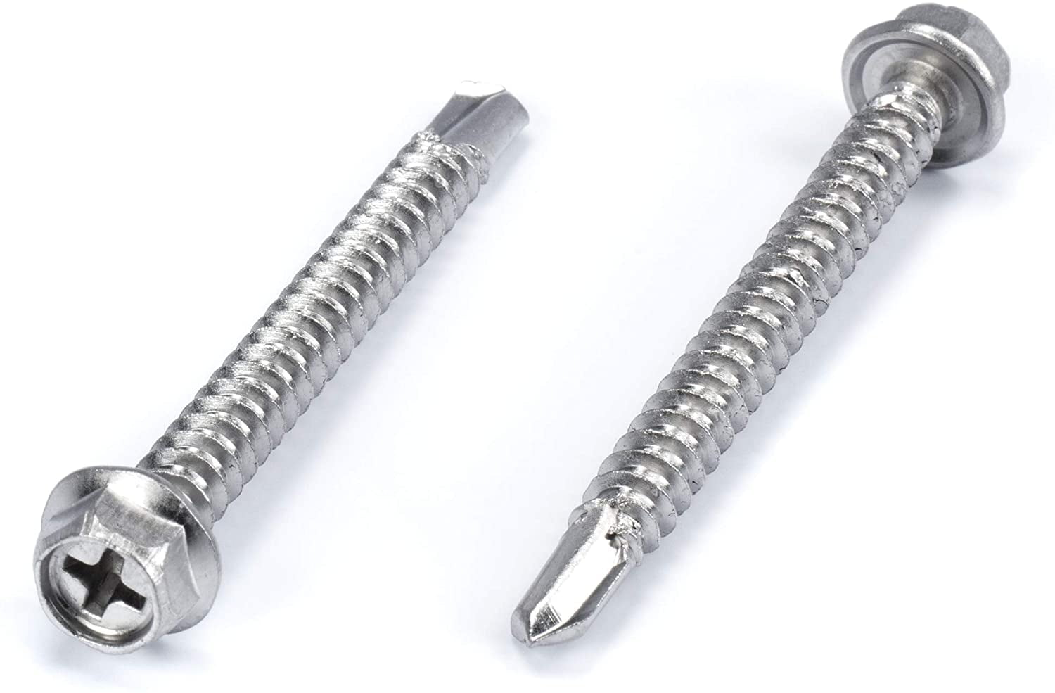 THE CIMPLE CO - 100pc Stainless Steel Self Drilling Tapping Screws #12 ...