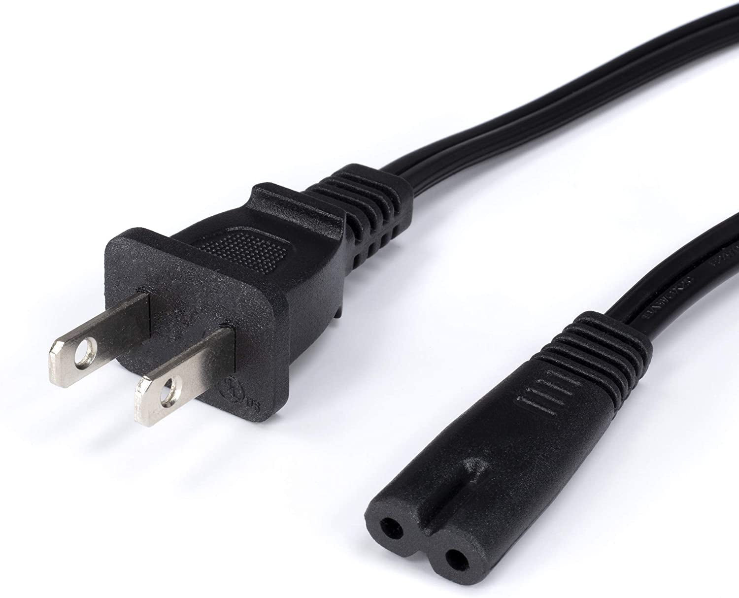 THE CIMPLE CO - 2 Prong Figure 8 Power Cord Cable -Non-Polarized 3 Foot ...