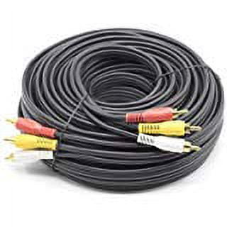 THE CIMPLE CO - 50 ft RWY RCA Composite Video Cable - (Red-White-Yellow ...