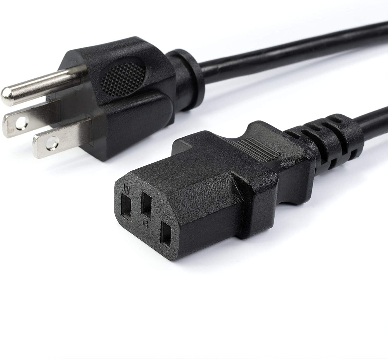 THE CIMPLE CO - AC Power Cord 3 Prong (18 awg) for TV PC Monitor Wall ...