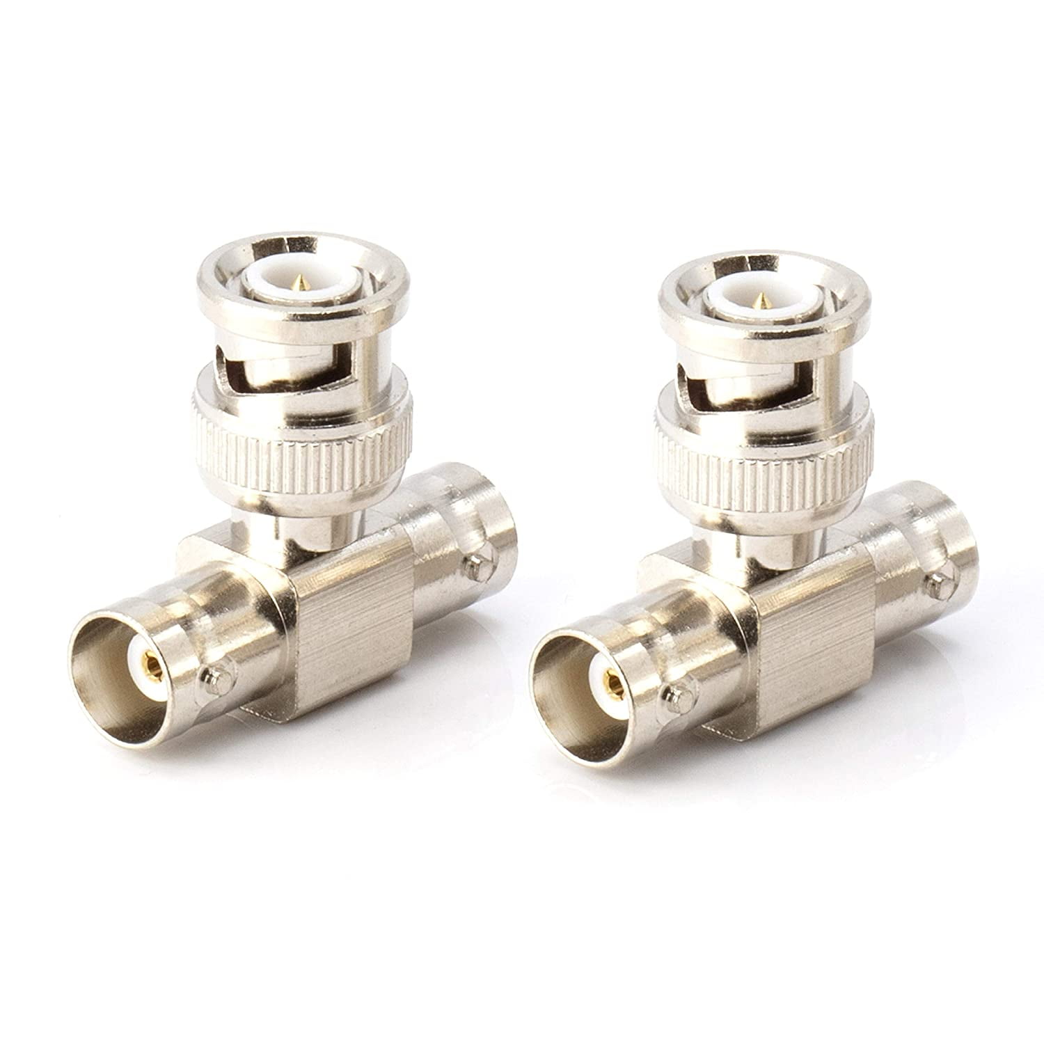 THE CIMPLE CO - BNC T Adapter - Male to Female (Double) Connector Coax Cable Extension - 4 Pcs ...
