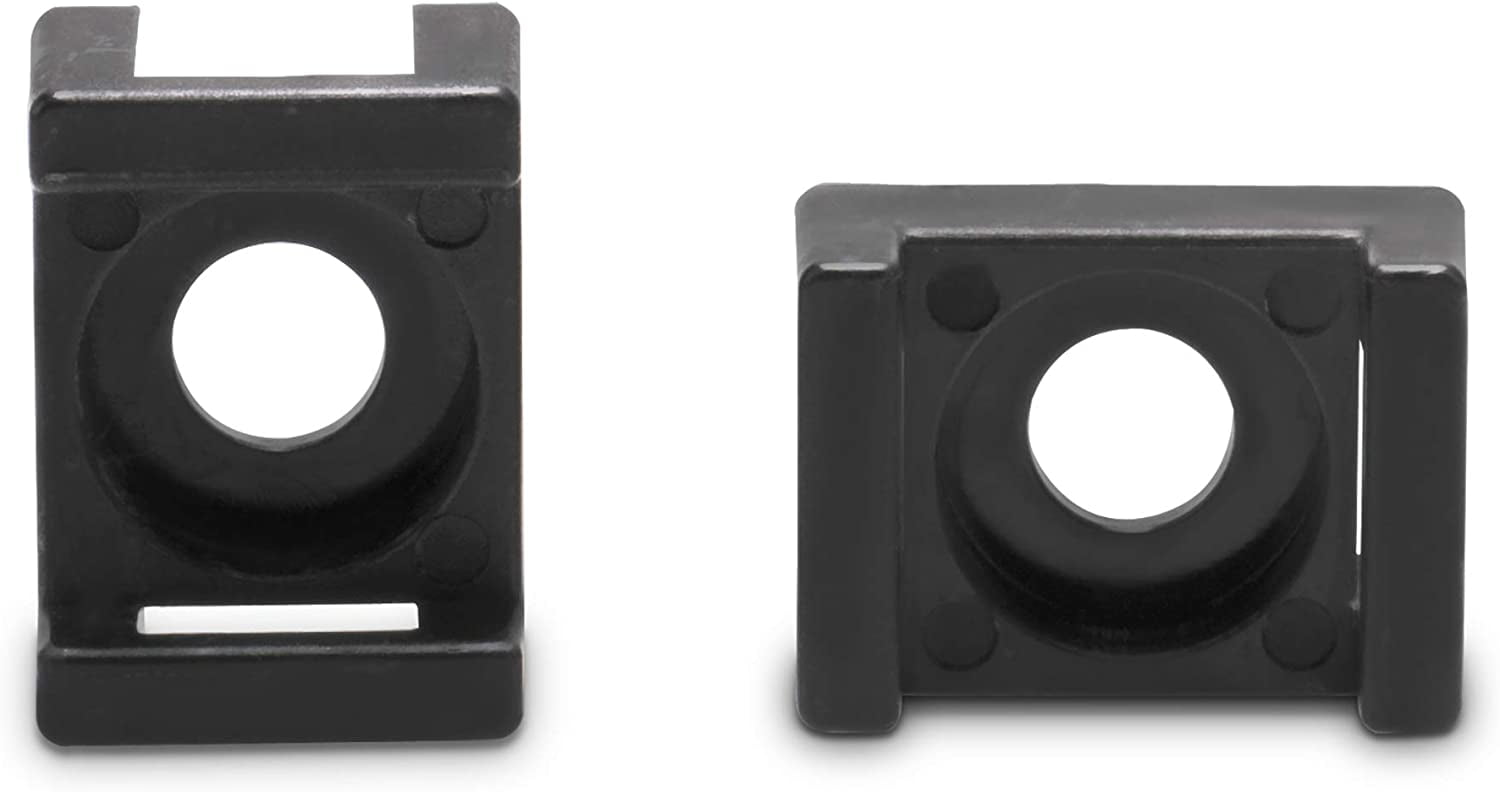 THE CIMPLE CO - Cable Tie Mounting Base - Black - Mount Saddle Type ...