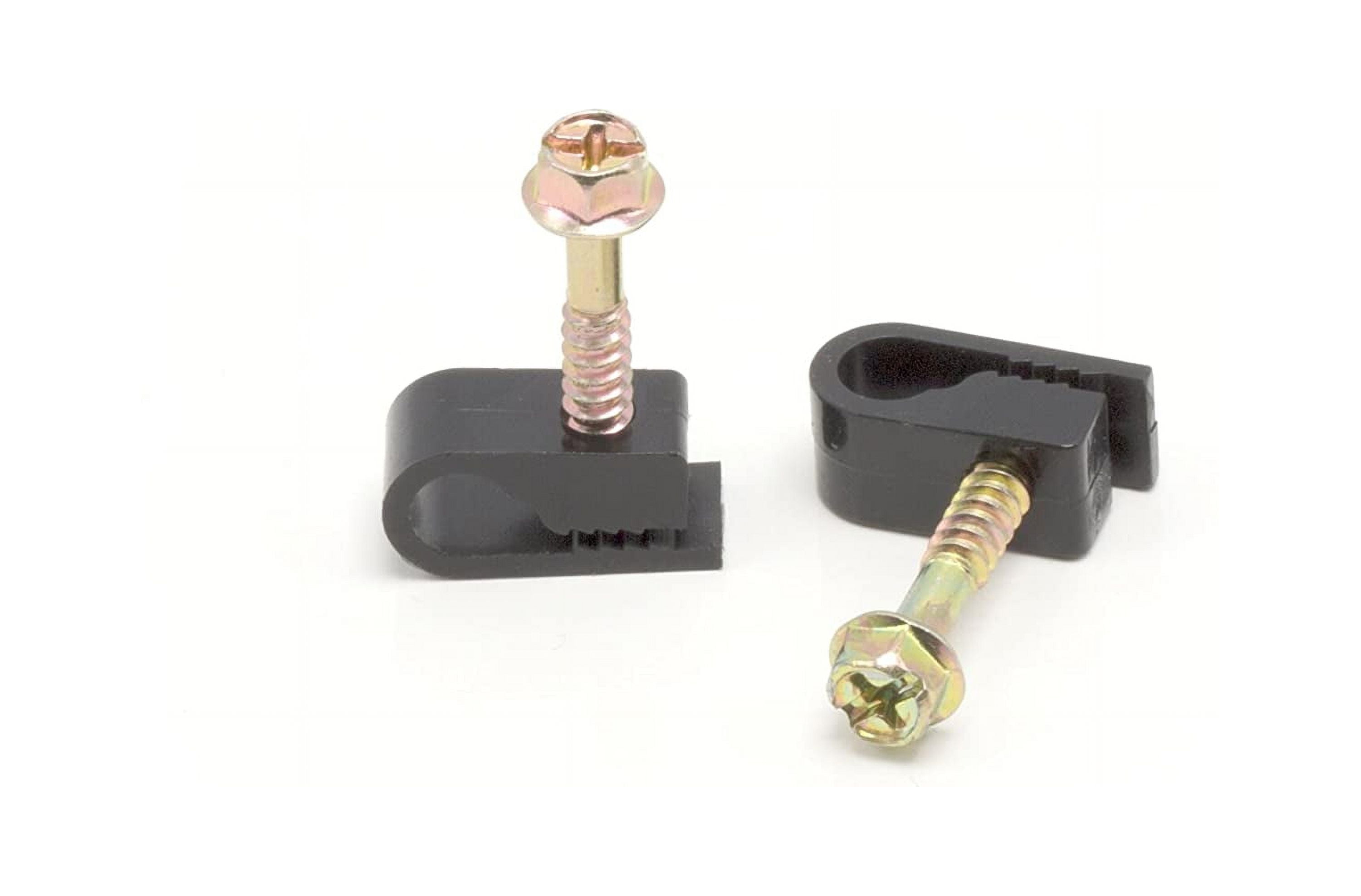 THE CIMPLE CO - Coax Cable Clips - Black -10 Pieces- Single Coaxial ...