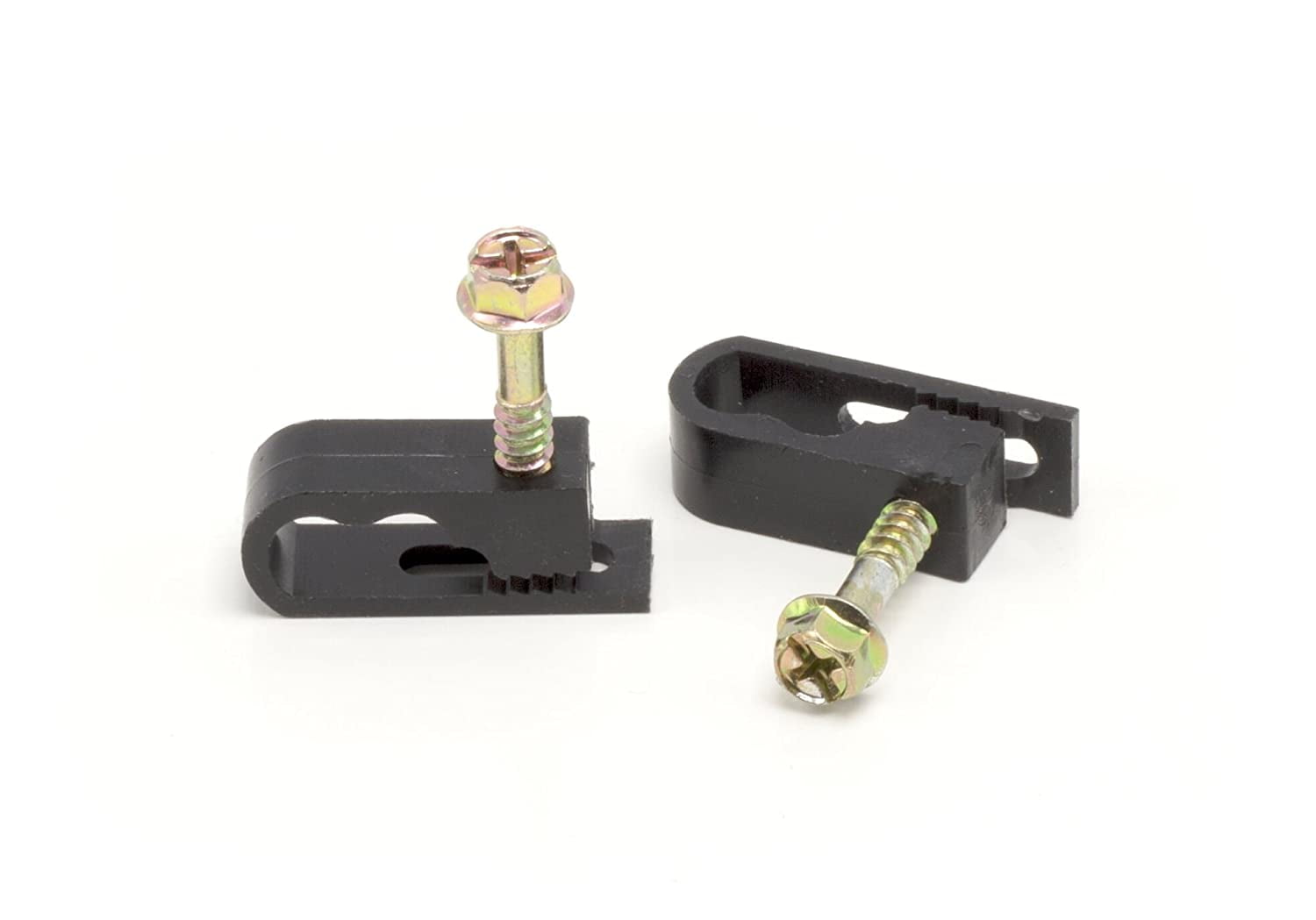 THE CIMPLE CO - Coax Cable Clips - Black -50 Pieces- Dual / Twin ...