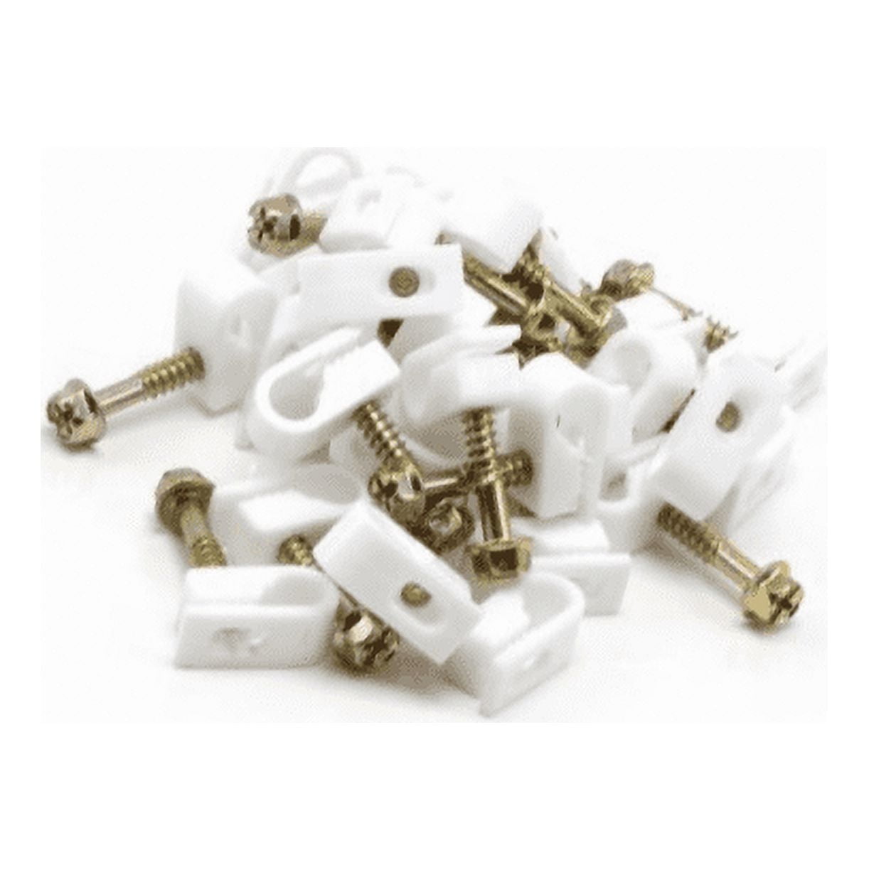 THE CIMPLE CO - Coax Cable Clips - White -100 Pieces- Single Coaxial ...