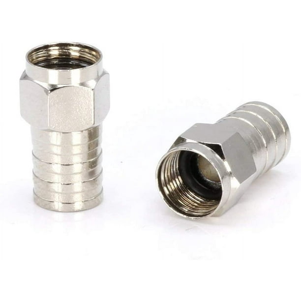 THE CIMPLE CO - Coaxial Cable Crimp Connector - RG6 F-Type Coax Cable ...