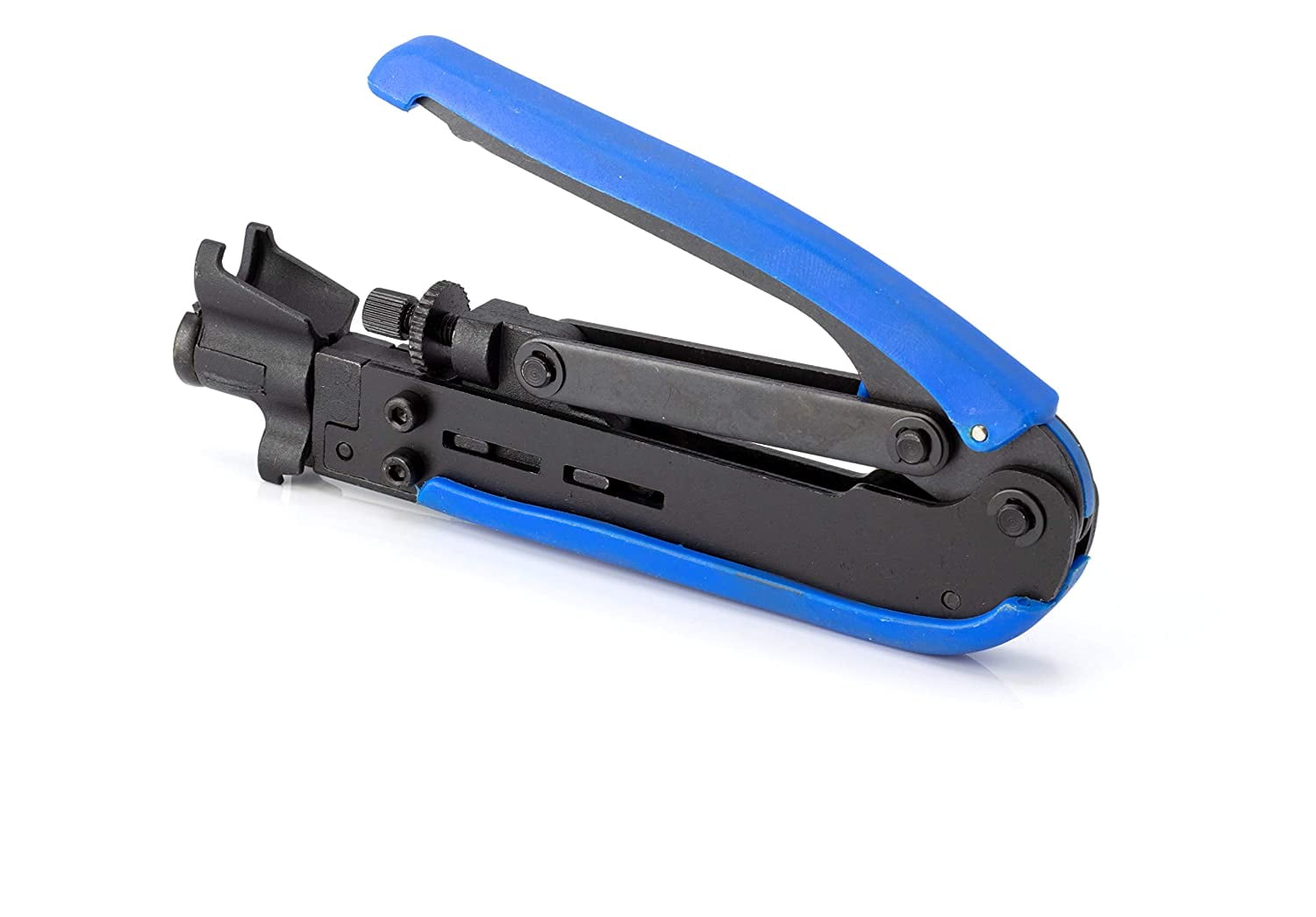 THE CIMPLE CO - Coaxial Cable Crimper Compression Tool -Blue- RG6 RG11 ...