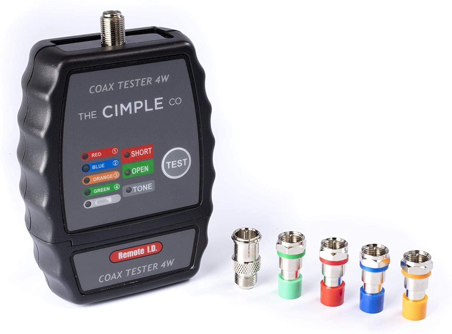 THE CIMPLE CO - Coaxial Cable Toner Tester - 4-Way Mapper Coax Locator ...
