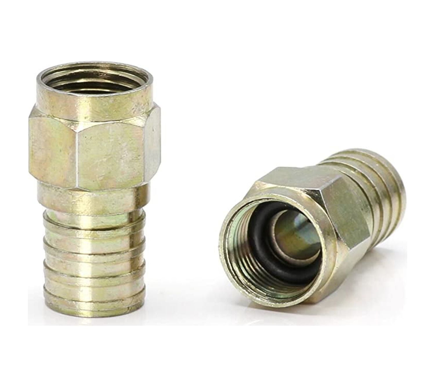 THE CIMPLE CO - Crimp Connector for RG6 Cable - O-Ring & Gel for ...