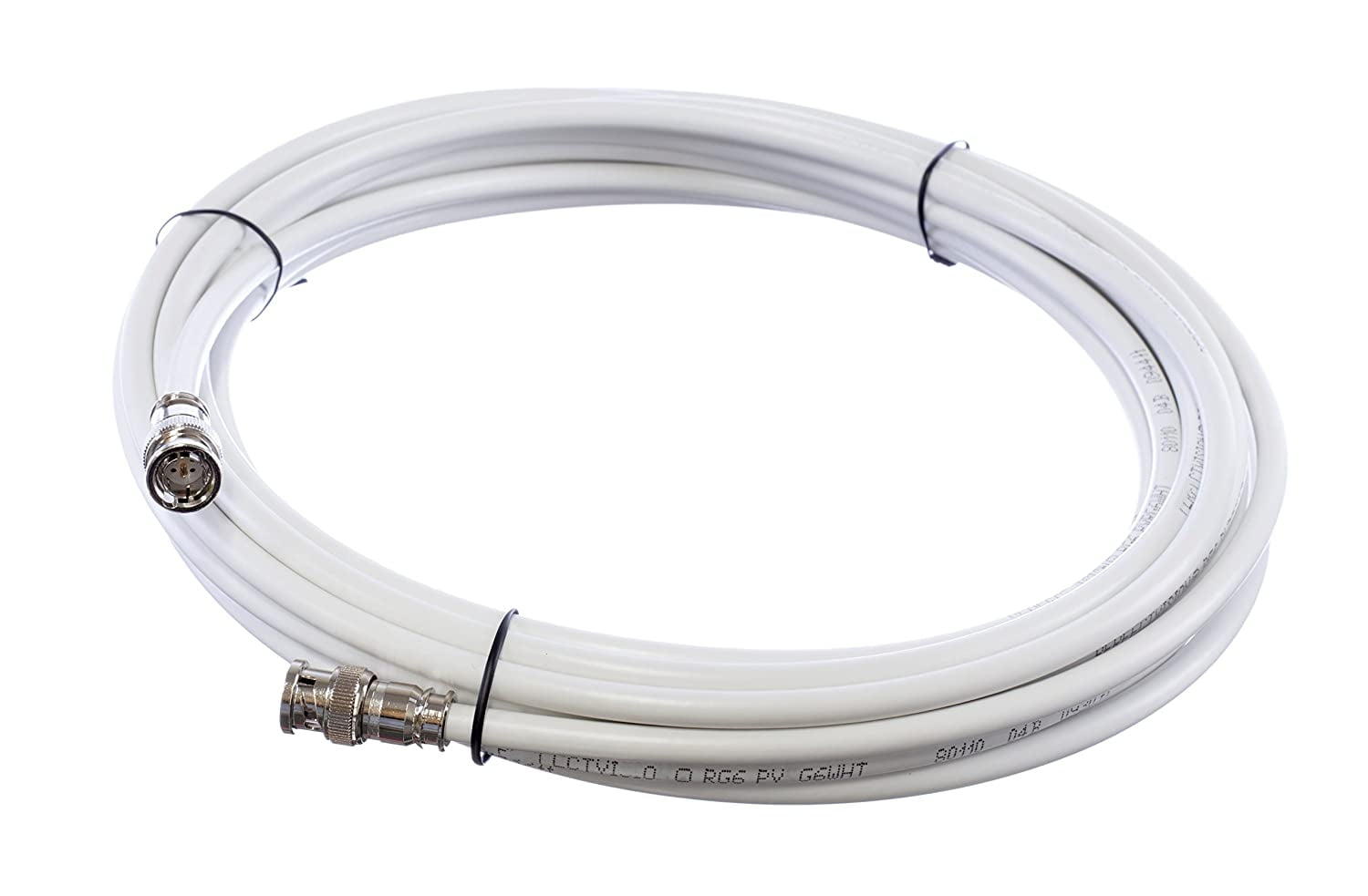 THE CIMPLE CO - HD SDI Cable - White Coaxial BNC Male to Male 12ft - 75 ...