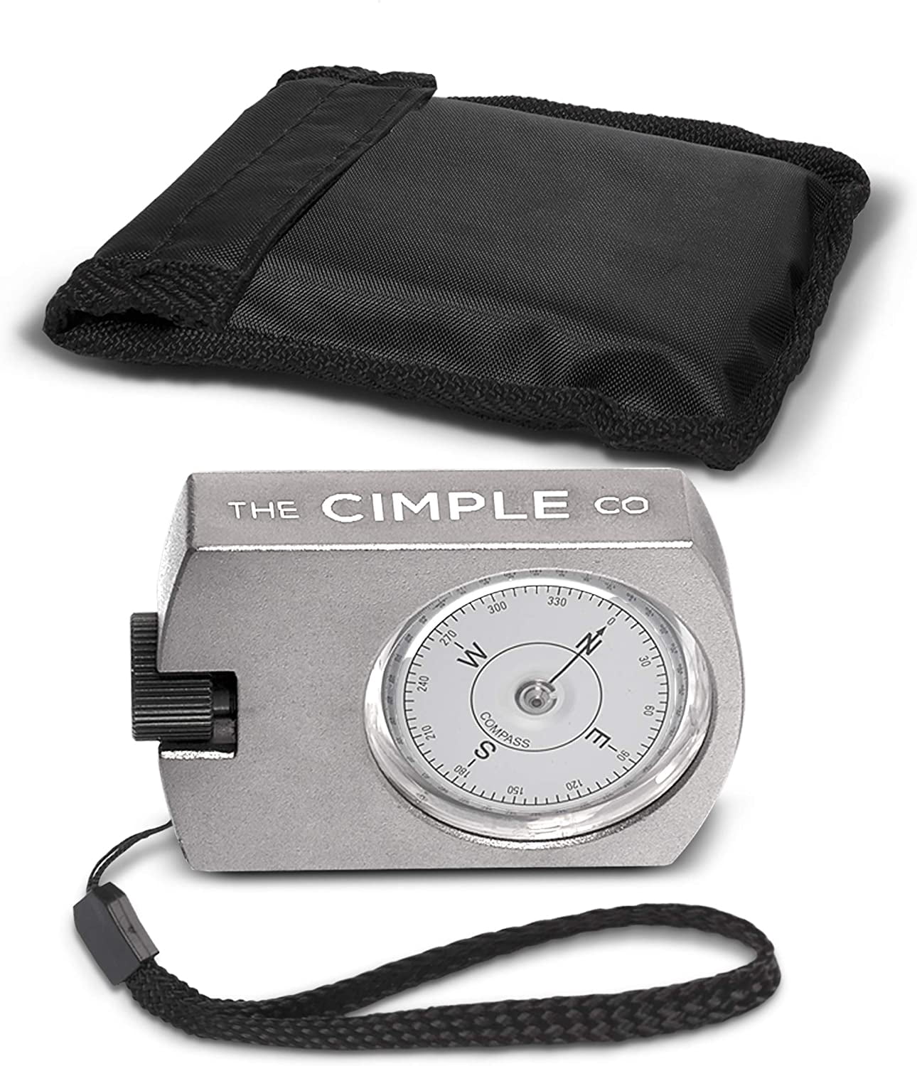 THE CIMPLE CO - Handheld Compass with Azimuth & Case - Aluminum ...