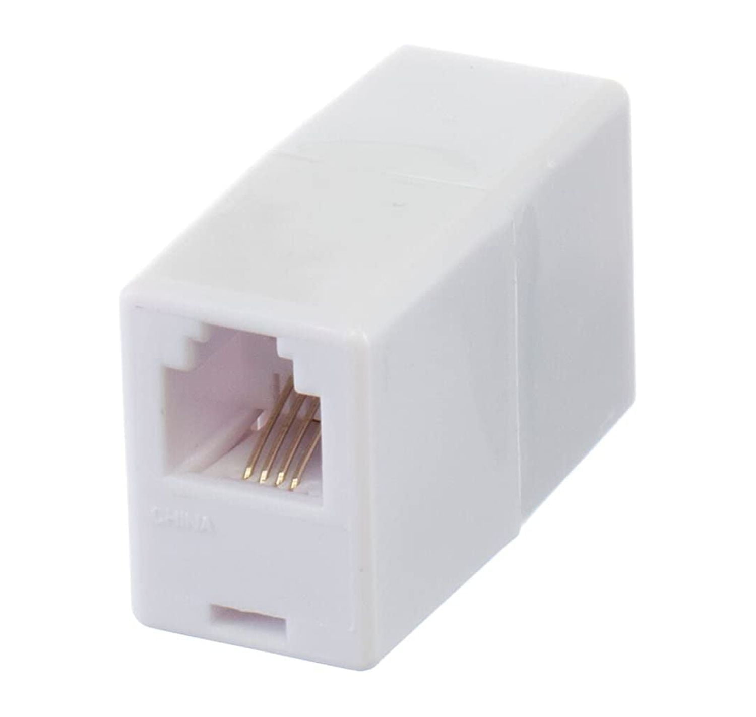 THE CIMPLE CO - Phone Cord Coupler RJ11 - Modular 4 Conductor 2 Line ...