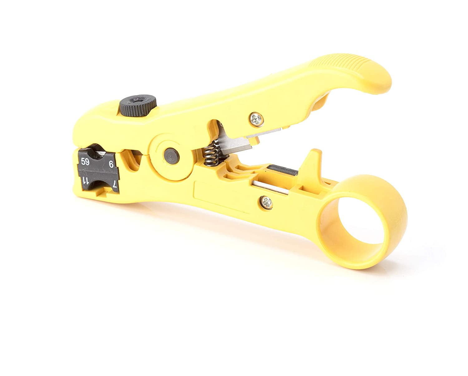 THE CIMPLE CO - Premium Wire Stripper/Cutter - Yellow - Coaxial Coax ...