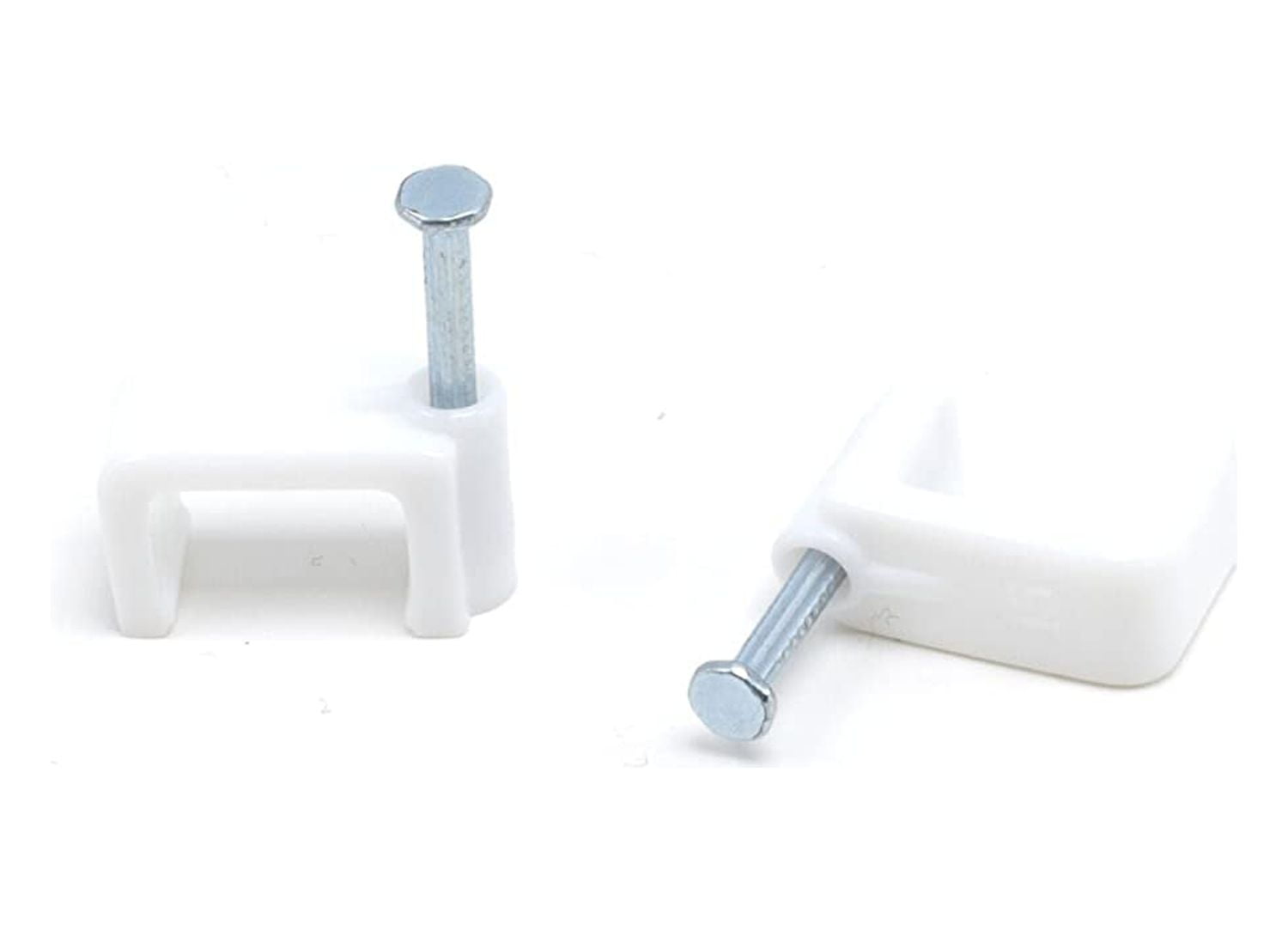 THE CIMPLE CO - RG6 Dual Coax RG6 Cable Clips - White - 10 Pieces ...