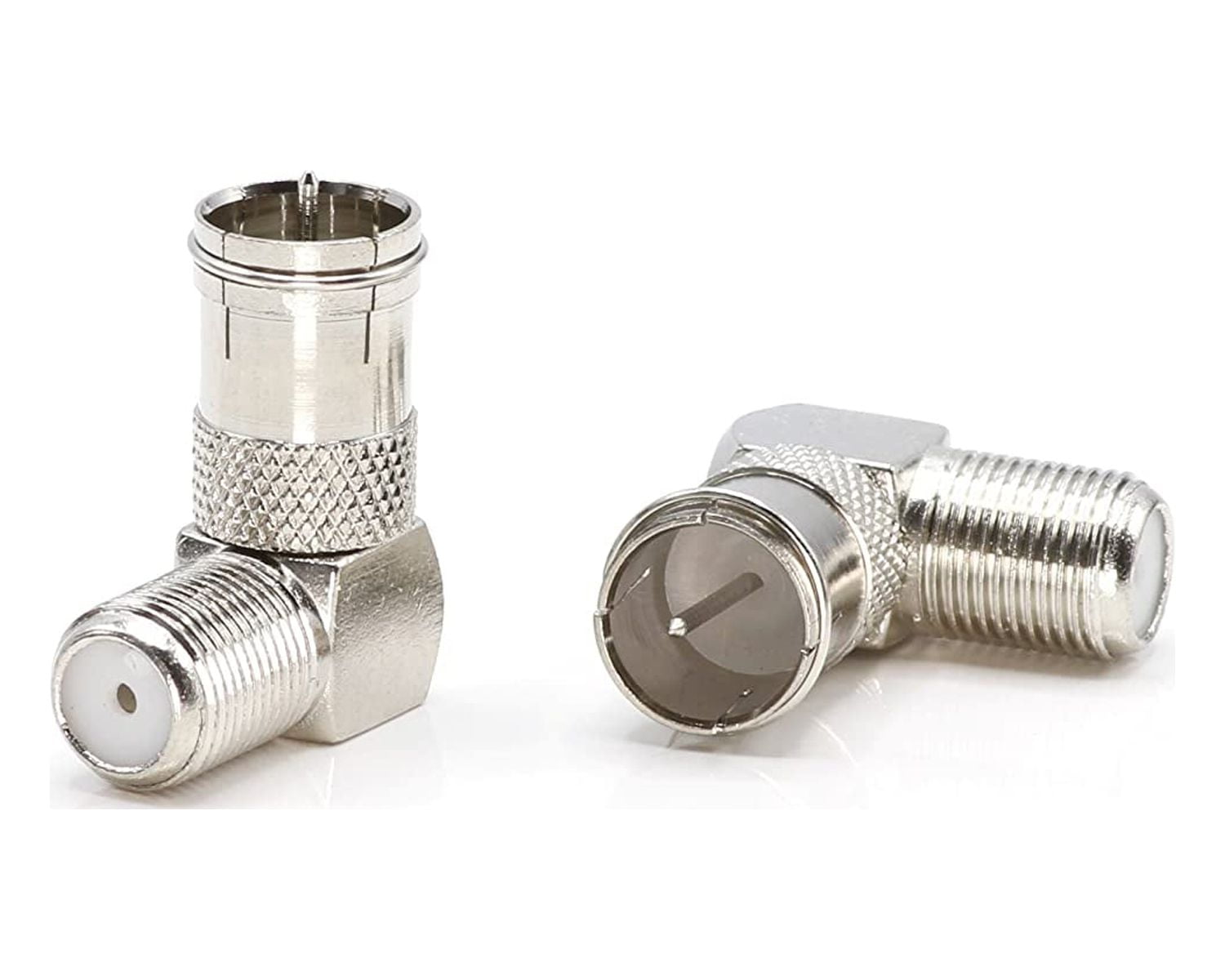 THE CIMPLE CO - Right Angle Push On Coax Connector - F Type Female to ...