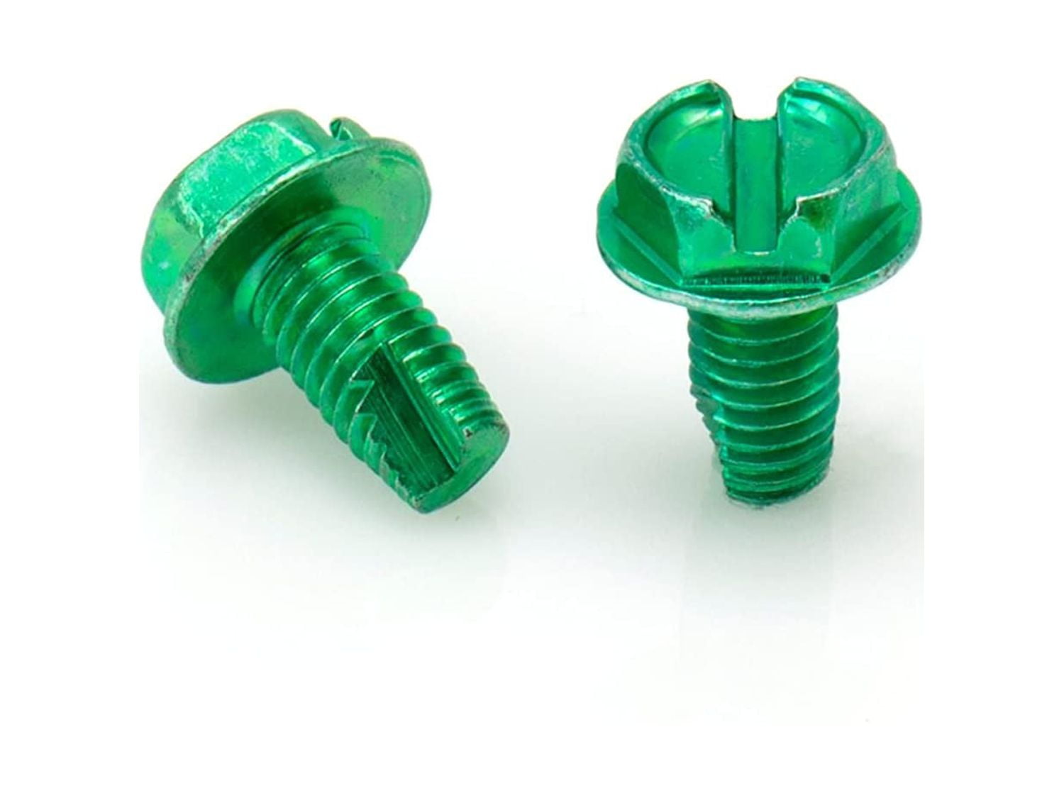 THE CIMPLE CO - Self Tapping Green Grounding Screws - Hex Head and Flat Head Screws -100 Pack ...