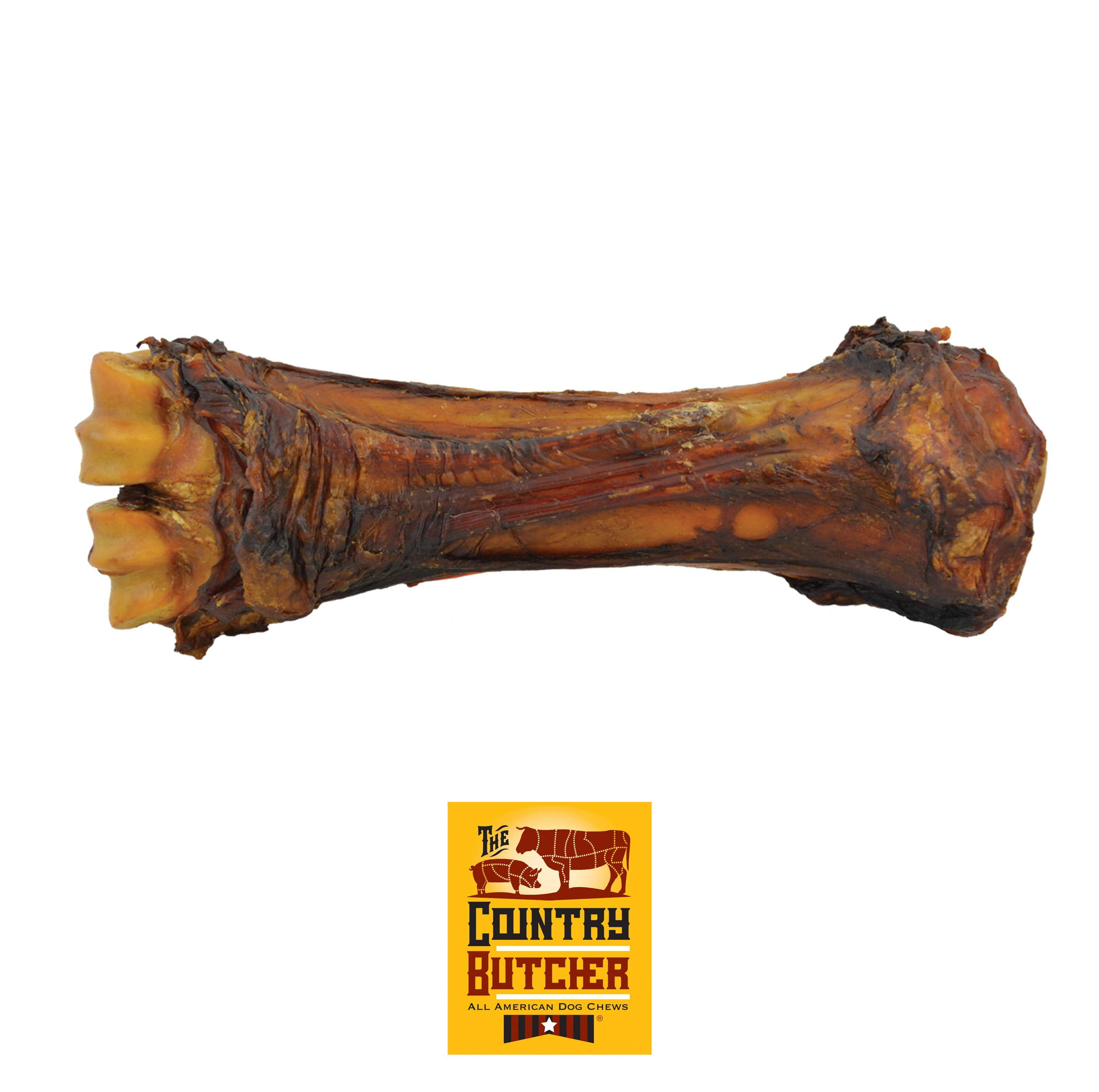 THE COUNTRY BUTCHER Beef Shank Dog Bonesfor Aggressive Chewers, Large ...