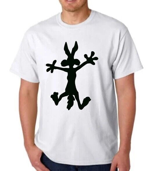 THE COYOTE ROAD RUNNER WALL SPLAT T SHIRT CARTOON Looney Tunes Hanna ...
