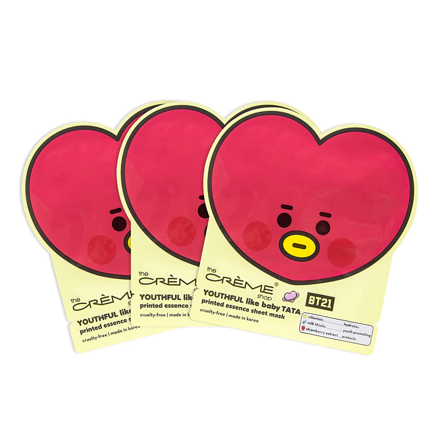 THE CREME SHOP BT21 BABY: Complete Printed Essence Sheet Mask - 8 Types ...