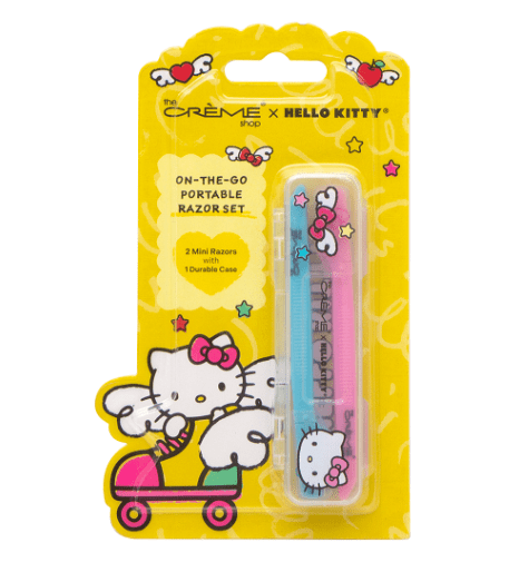 THE CREME SHOP X HELLO KITTY ON THE GO PORTABLE RAZOR SET WITH DURABLE ...