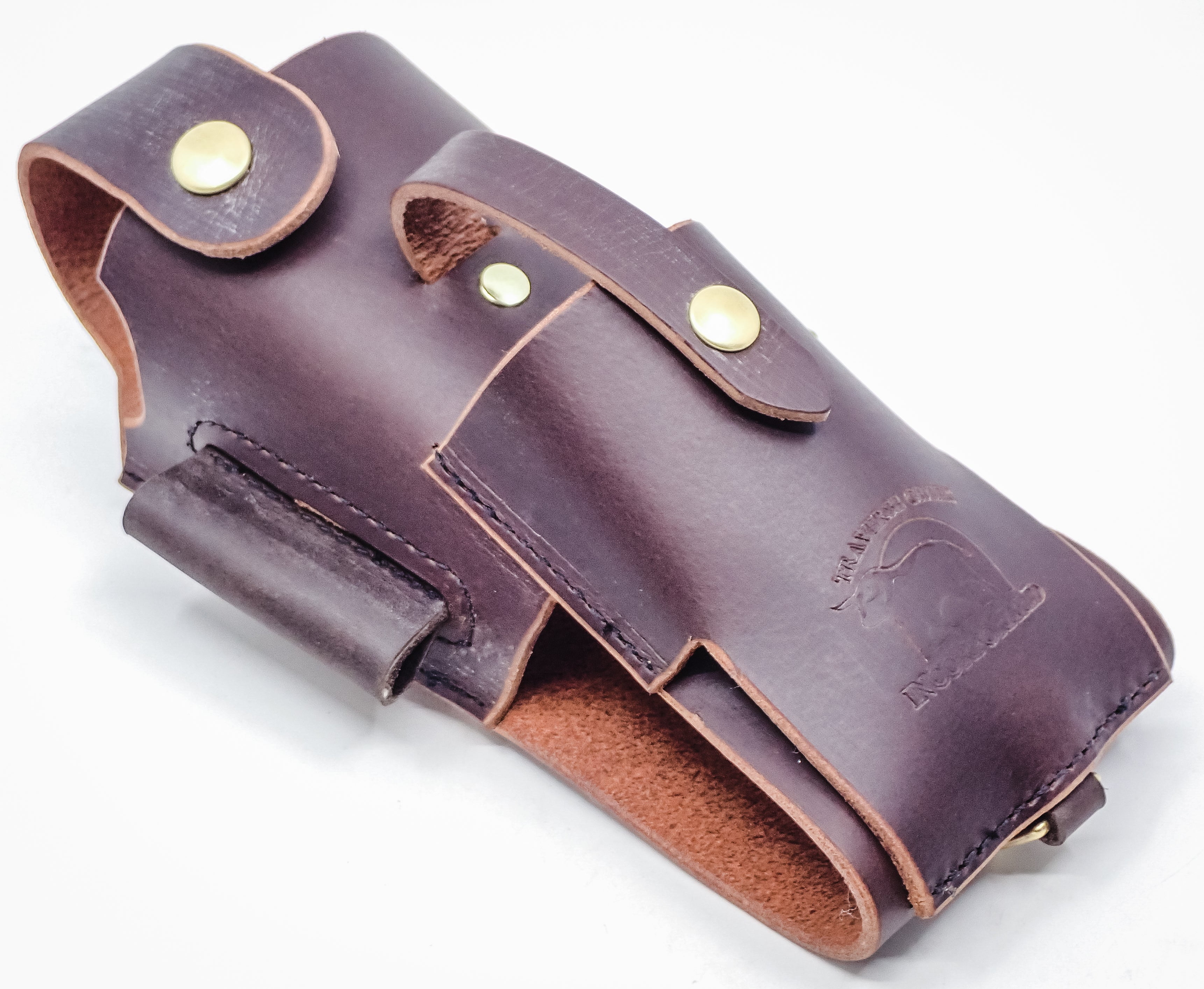 THE DUKE'S HANDMADE LEATHER LOGGER'S WEDGE FILE TOOL POUCH - Walmart.com