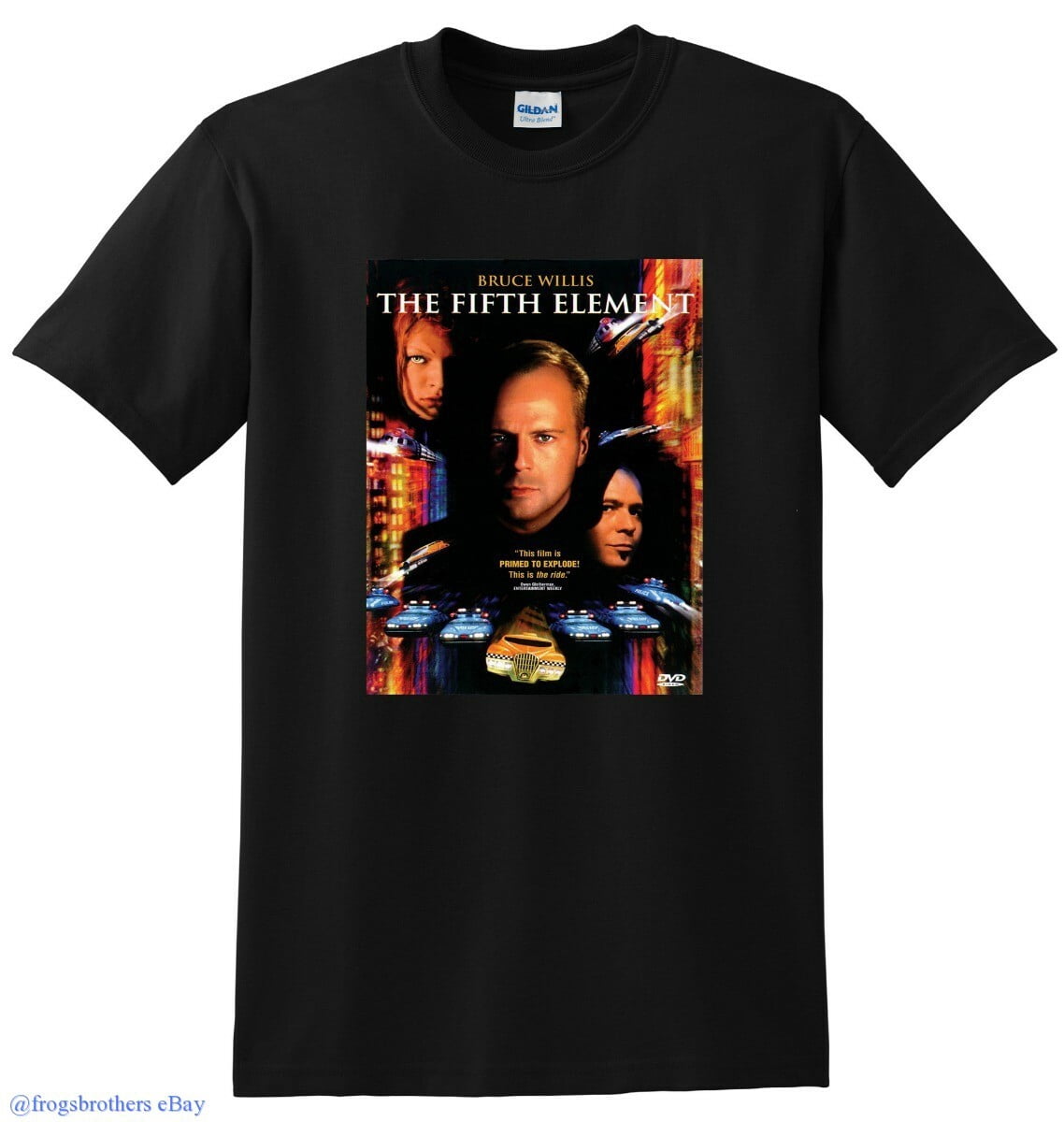 THE FIFTH ELEMENT T SHIRT 4k bluray dvd cover SMALL MEDIUM LARGE or XL ...