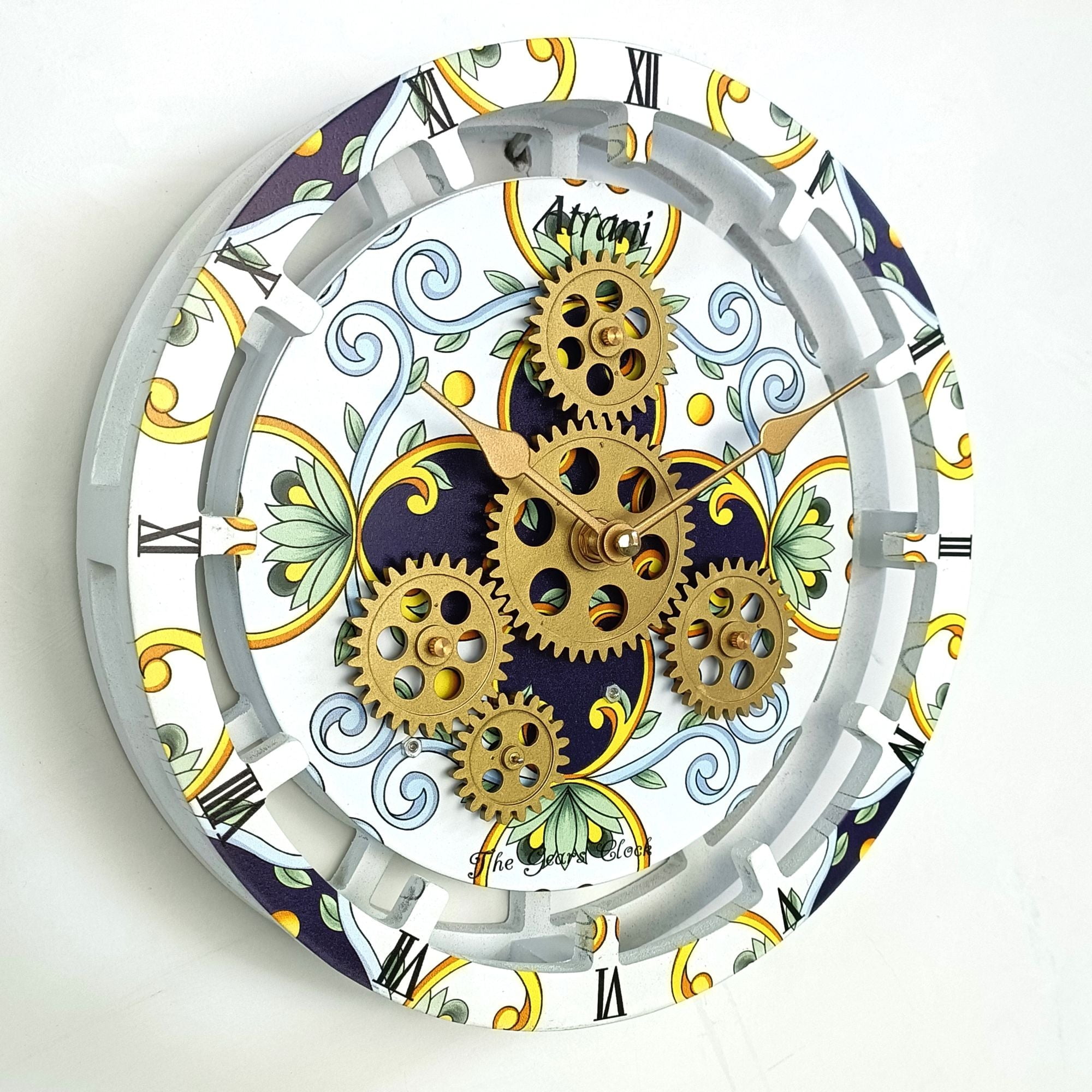 THE GEARS CLOCK Desk Clock with Real Moving Gears (wall clock)IT-LI_ 10 ...