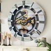 THE GEARS CLOCK Wall Clock with Real Moving Gears AM-LI_ 24 in Round ...