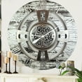 THE GEARS CLOCK Wall Clock with Real Moving Gears EN-LI_ 24 in Round ...