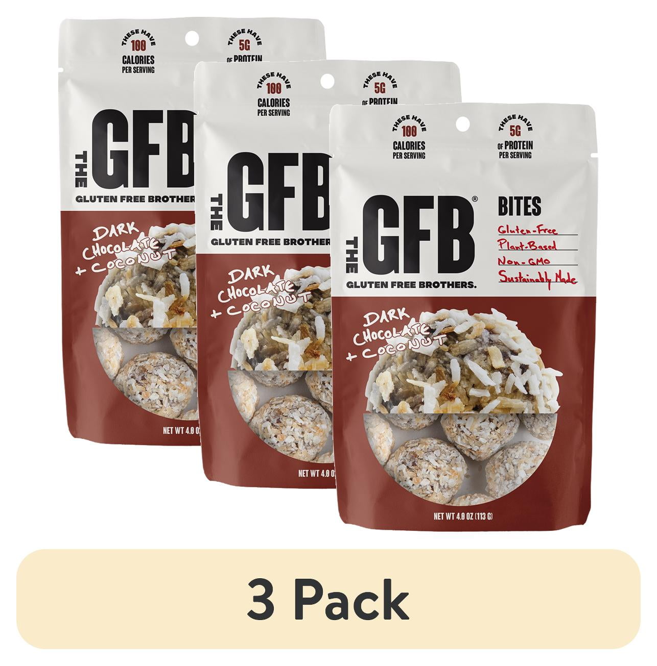 (3 pack) The GFB Gluten Free Bites, Dark Chocolate Coconut, Weight ...