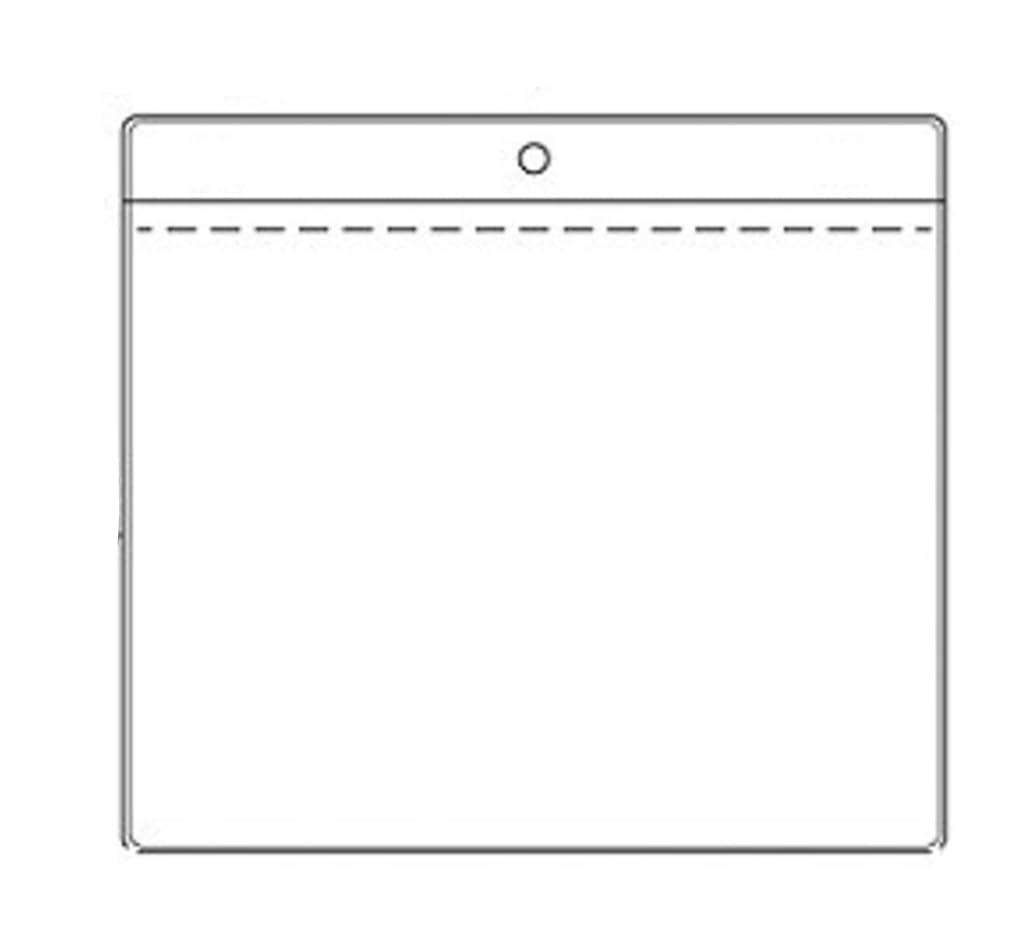 THE GLOBAL DISPLAY SOLUTION Fact Tag Holder | Hanging Vinyl Envelope ...